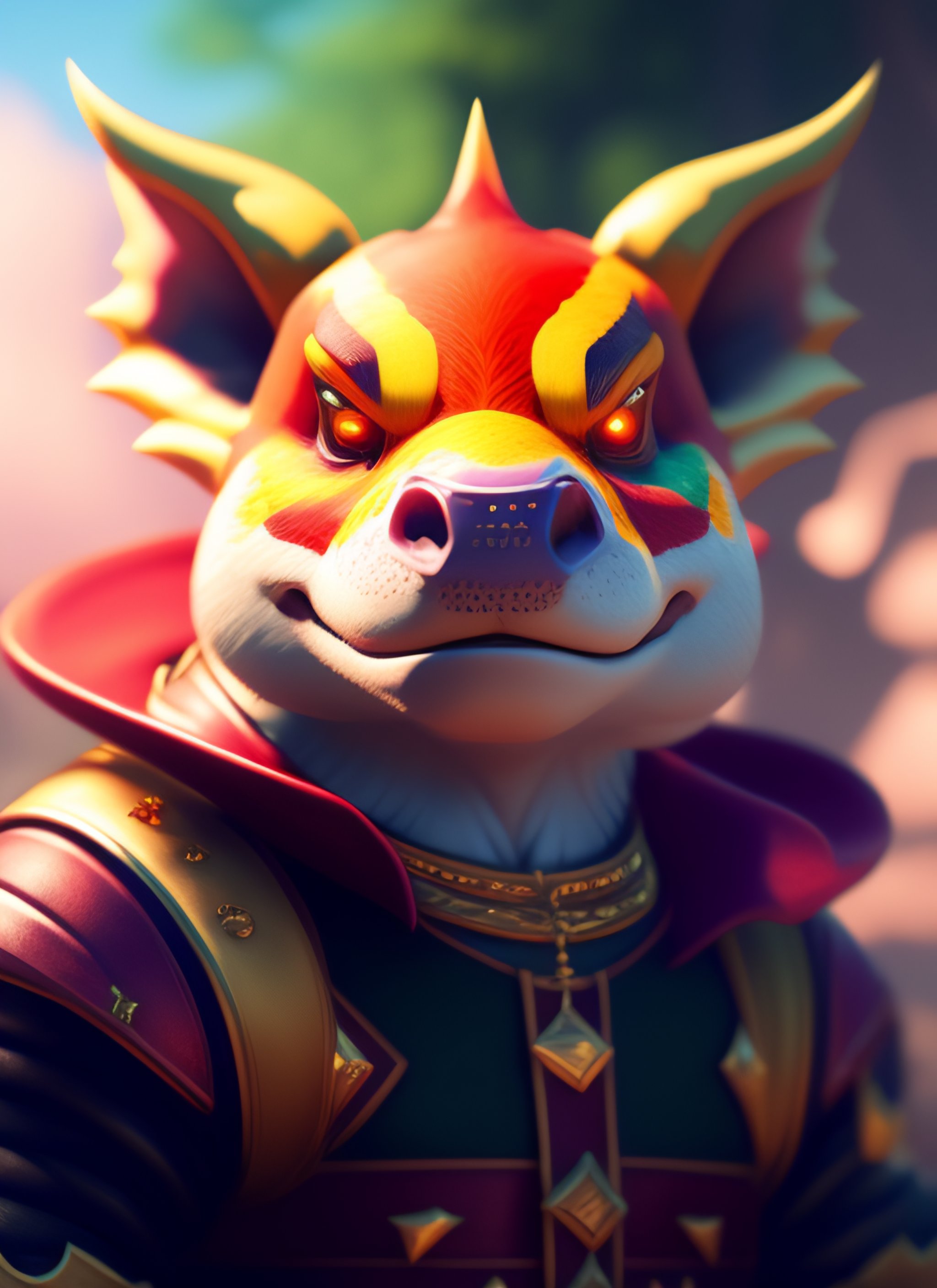 Lexica - Portrait of ((Bowser Jr. )), colorful fantasy landscapes ...