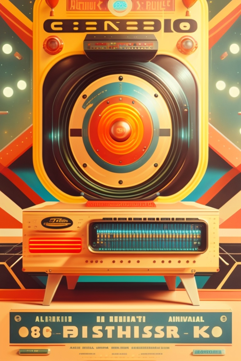 Lexica - Poster of a giant 1950's.INNOVATIVE ELECTRONIC MUSIC studio ...