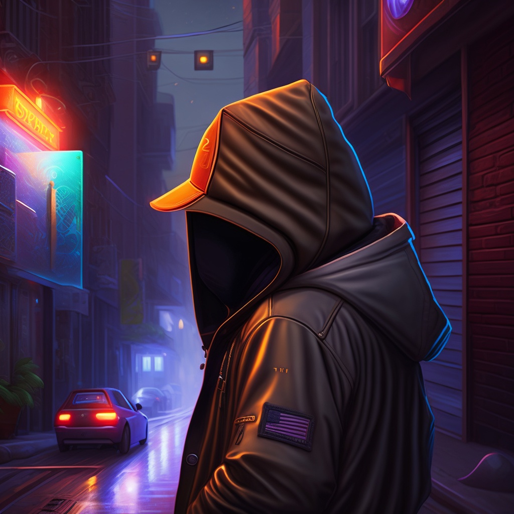 Lexica - Rapper, microphone, alley, night, drawing, music, hood, 2D
