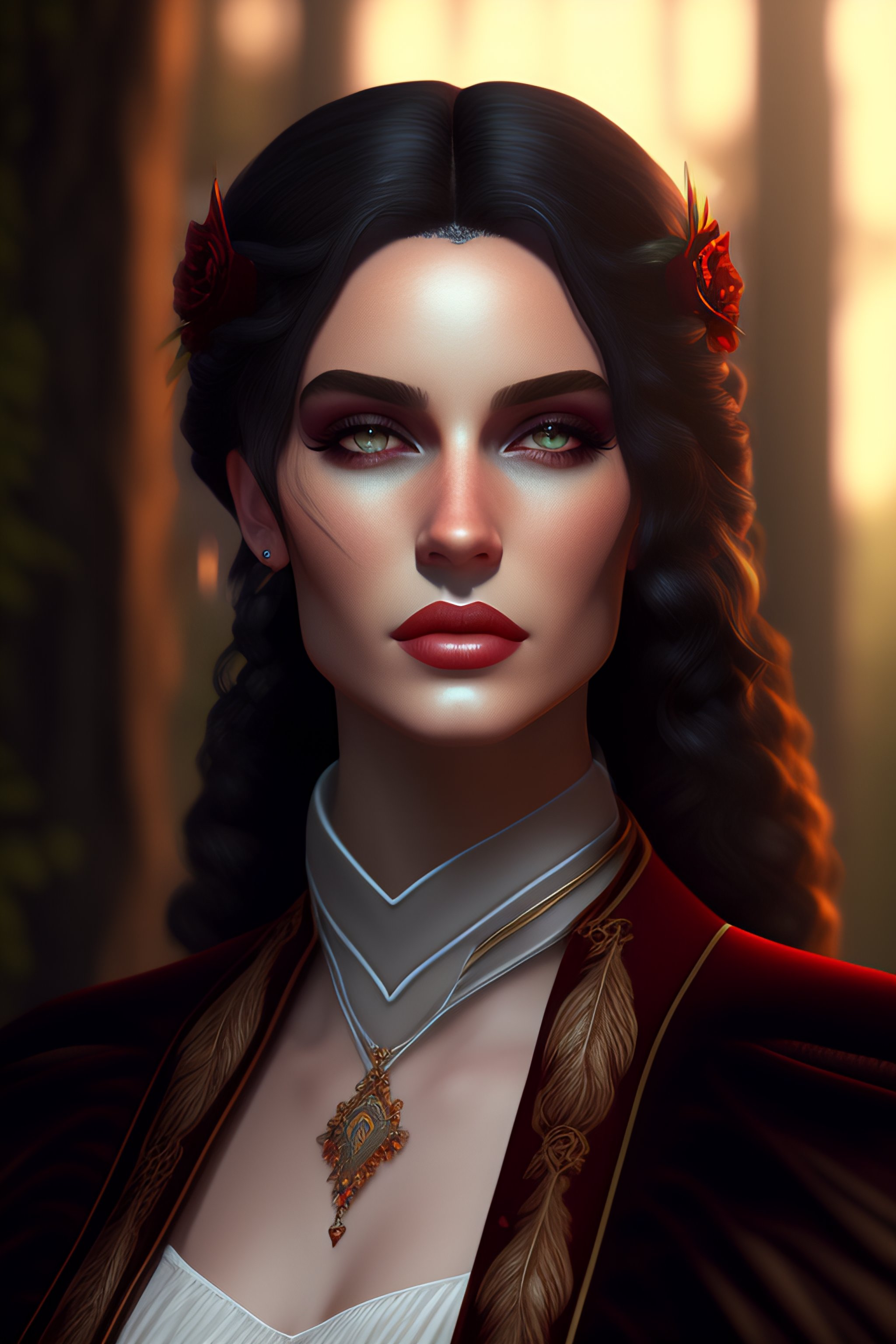 Lexica - Illustration of a southern gothic vampire, young, beautiful ...