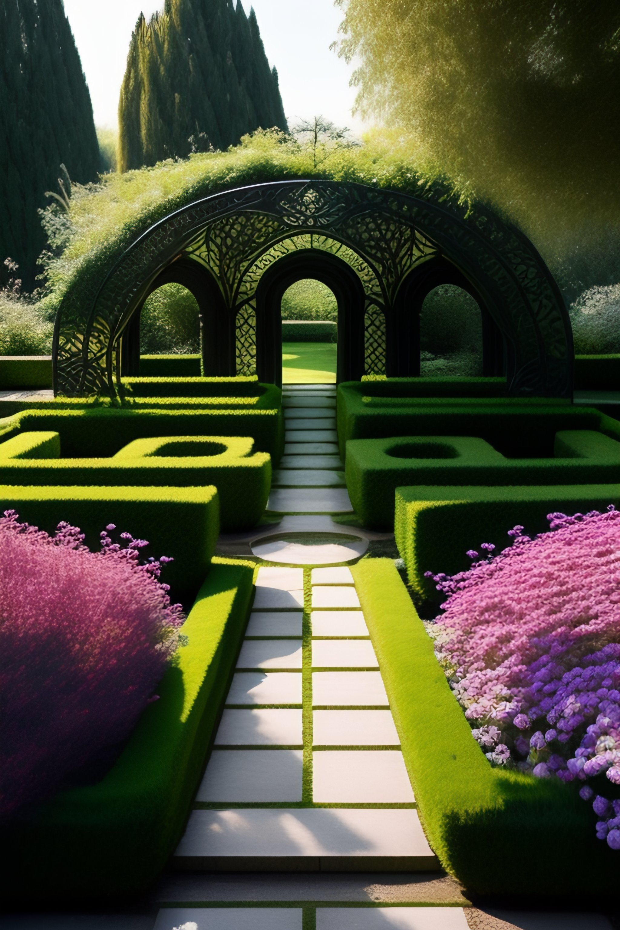 Lexica - An english garden sacred geometry