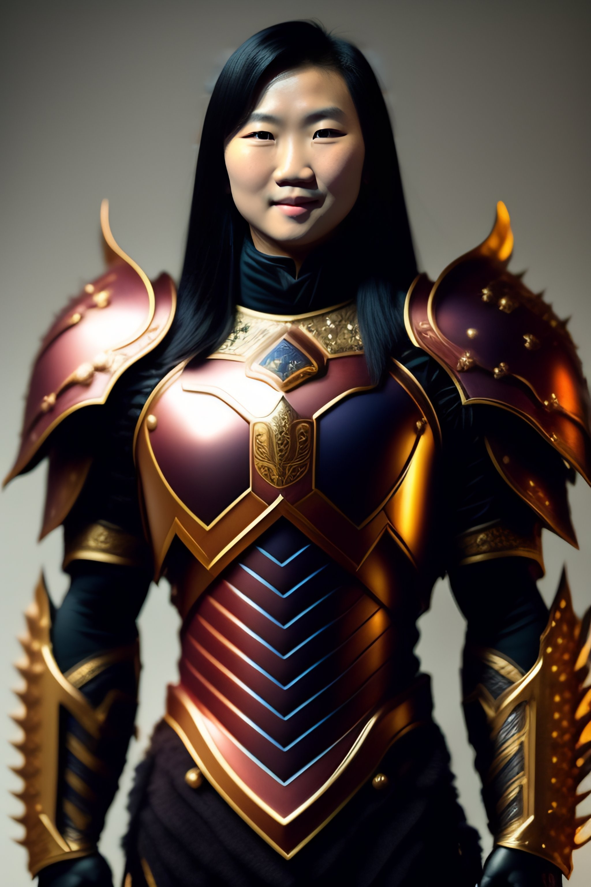 Lexica - Kavyn Loong with warhammer armor