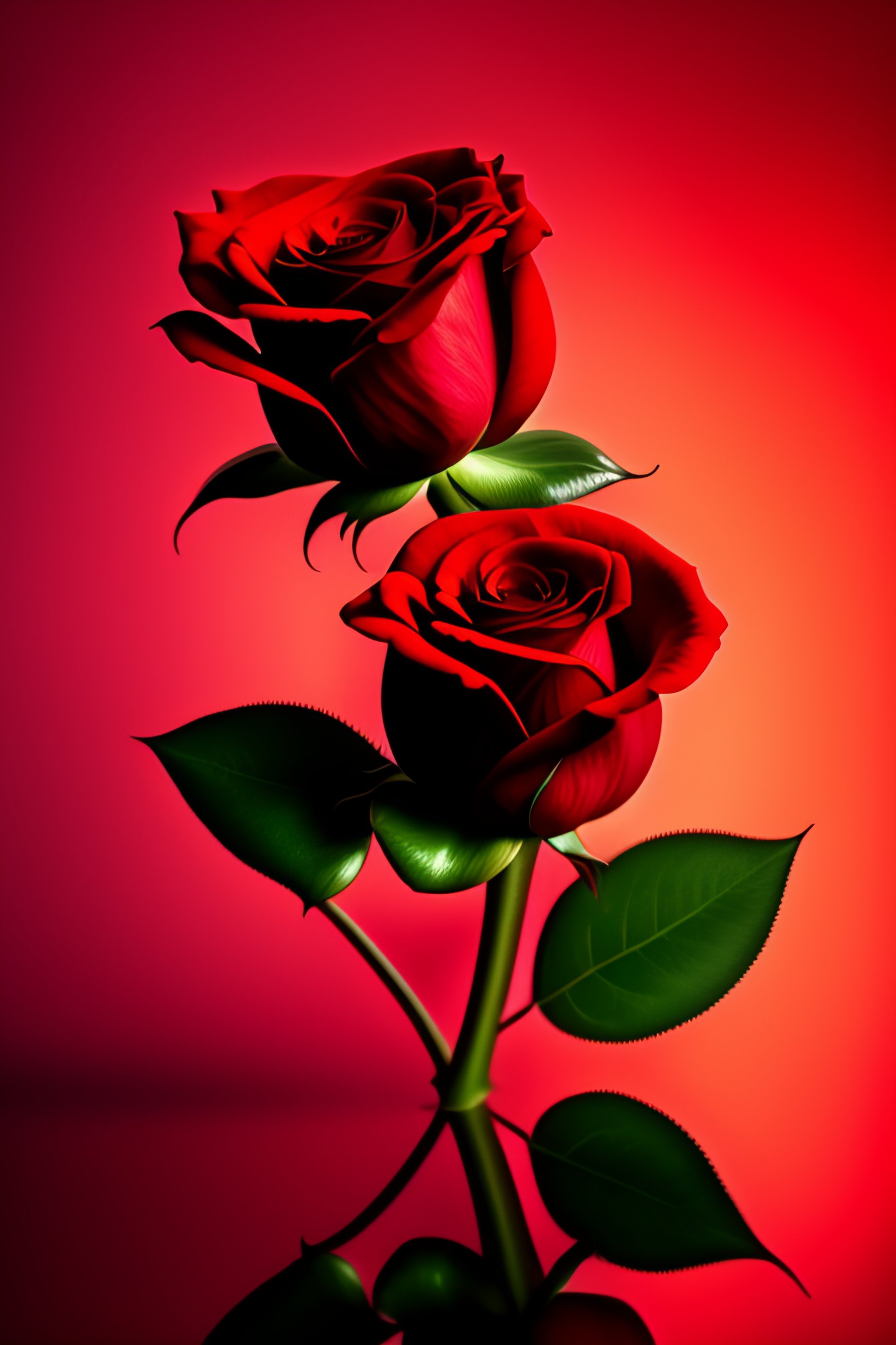 Lexica - One red rose,full screen, 4k,hd