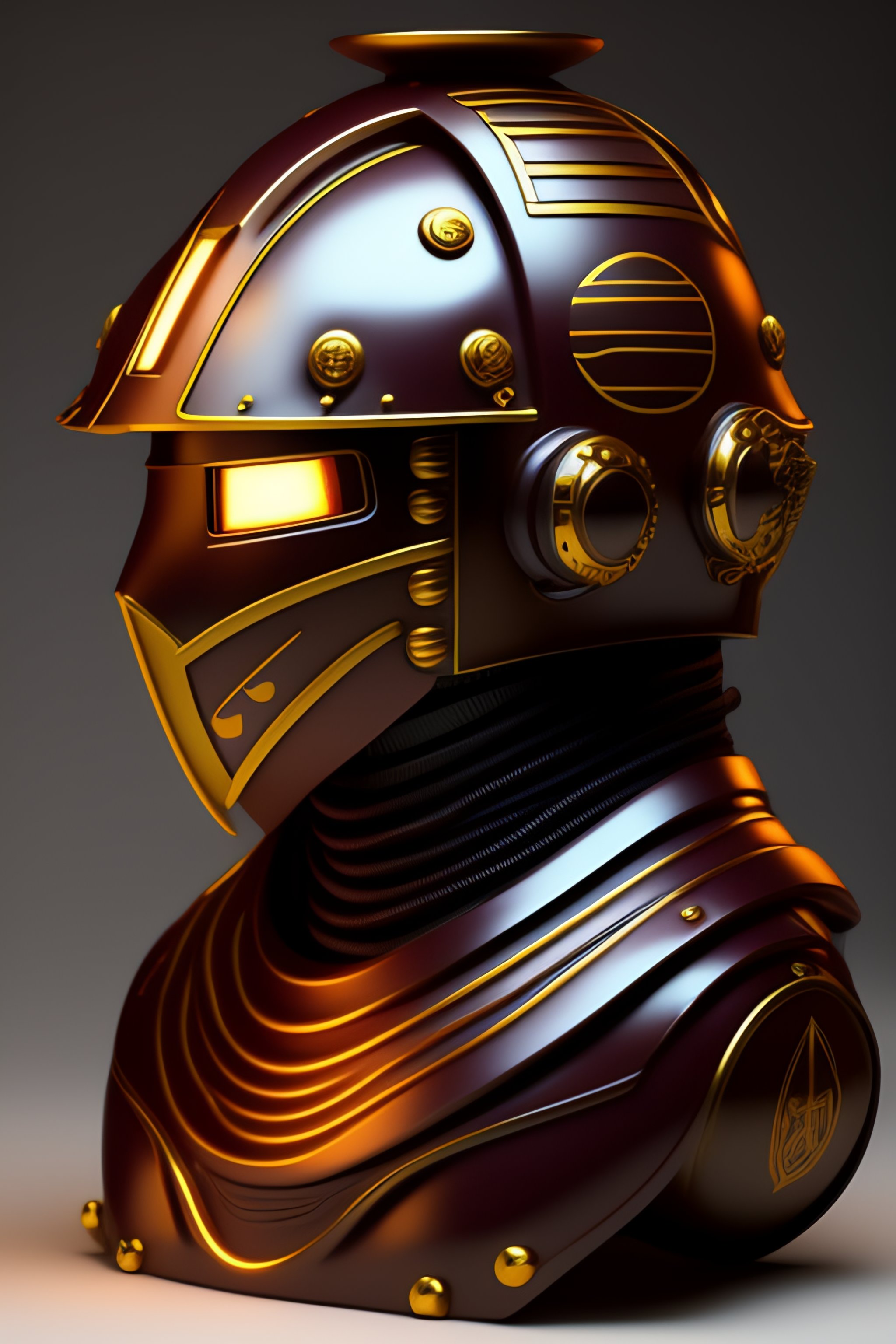 Lexica - Robot ninja mask helmet borderland, ambient lighting, Alphonse ...