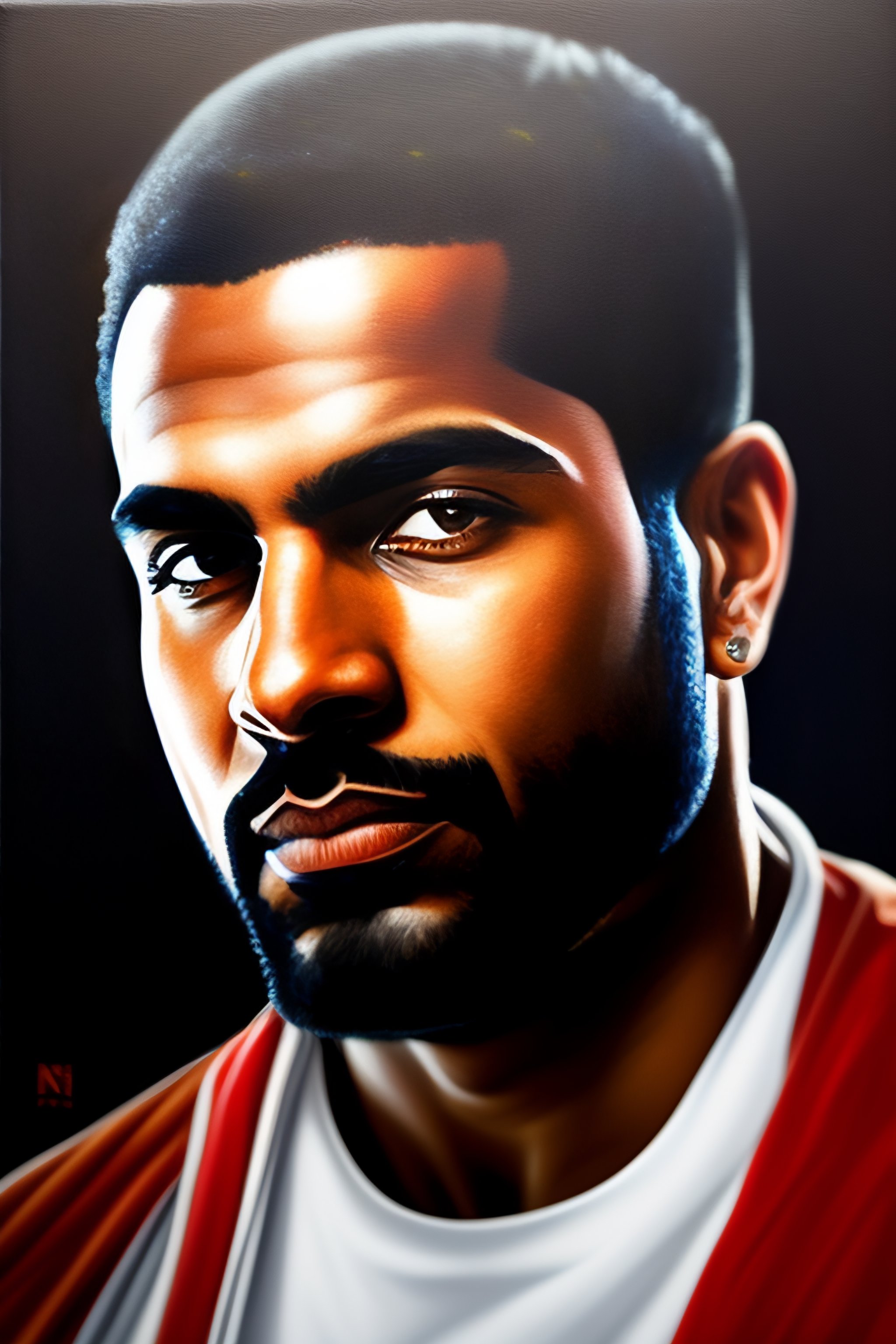 Lexica - Portrait of aggressive nidal habash white