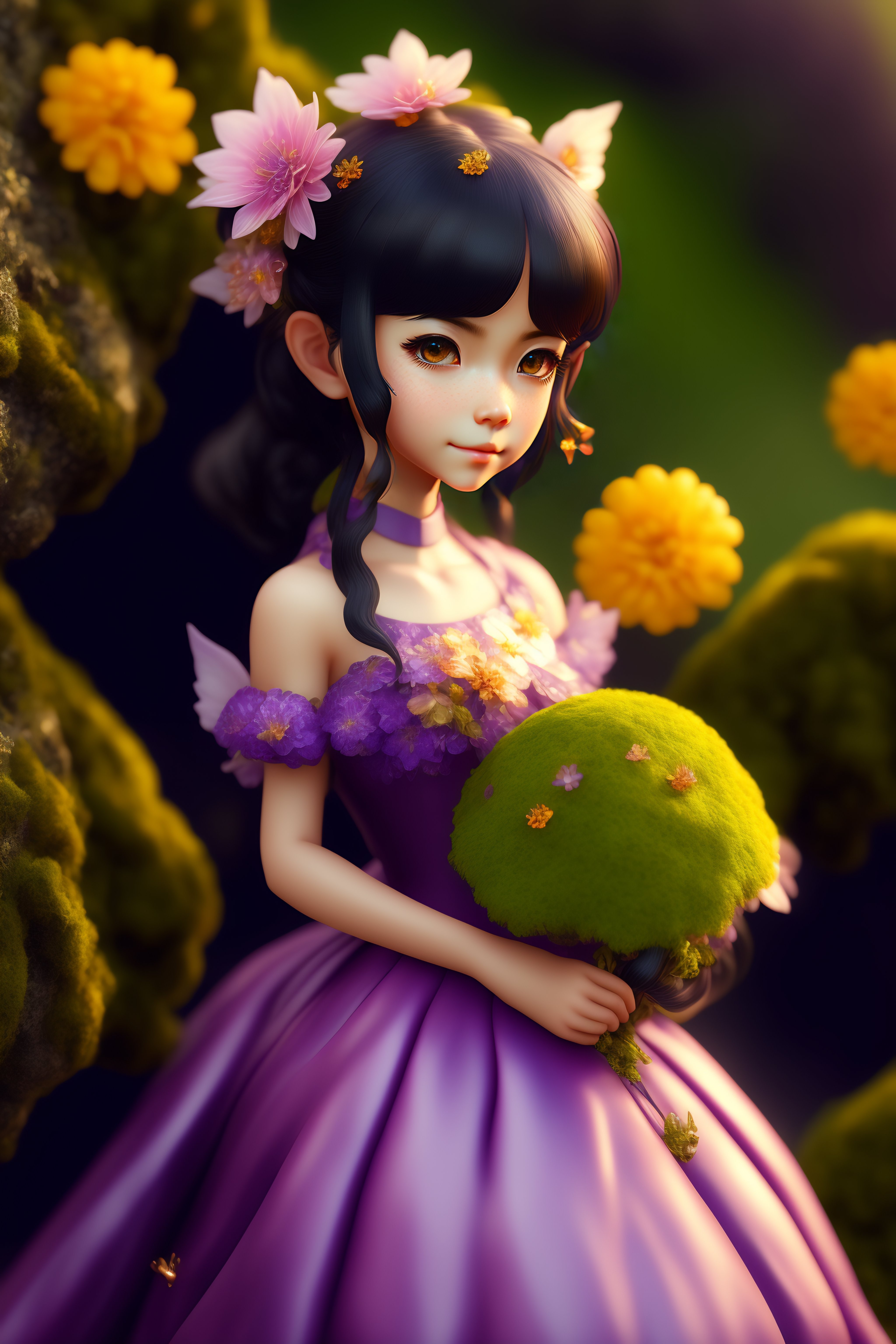 Lexica - Manga cover portrait of an extremely cute and adorable very ...