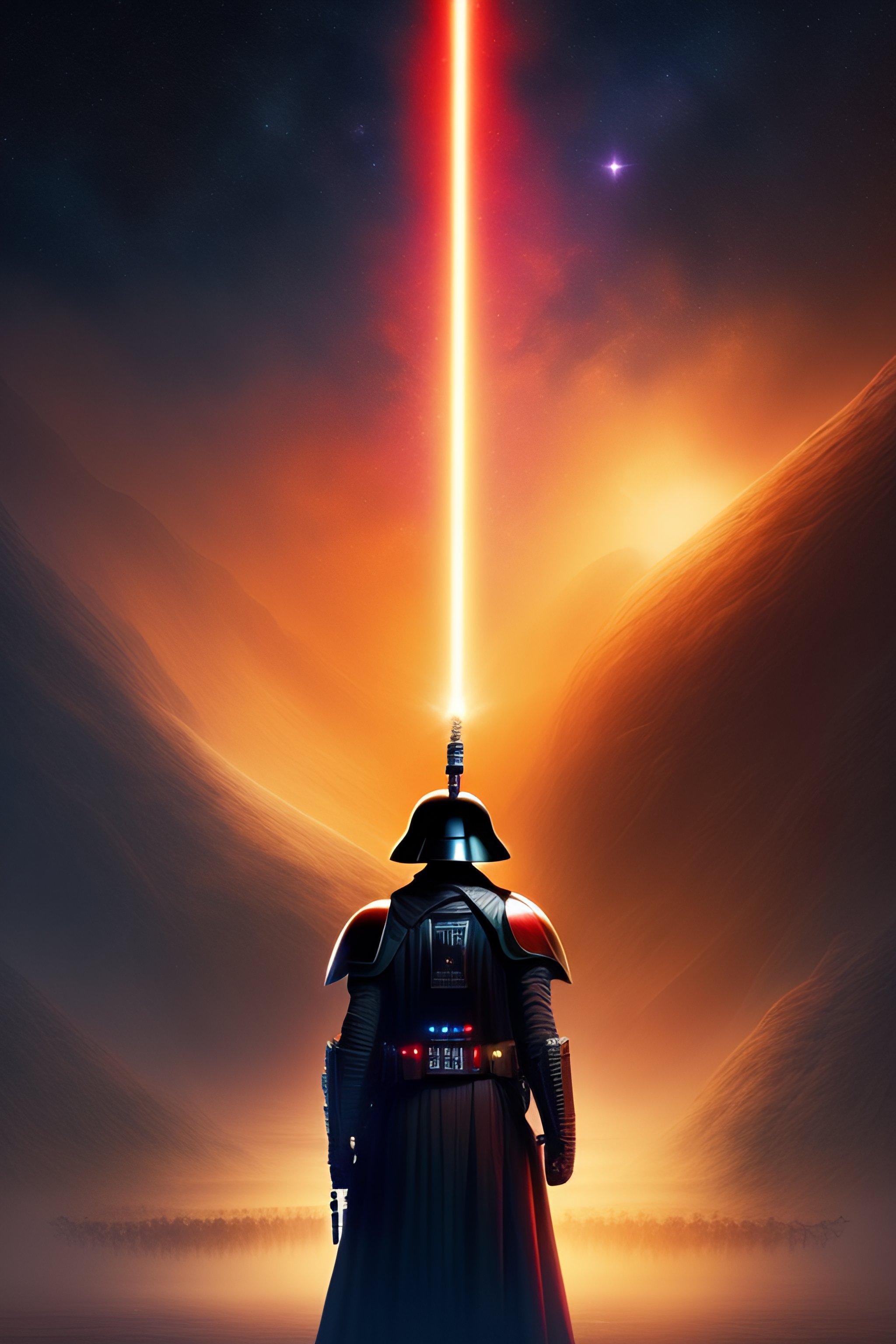 Lexica - Star Wars light saber man darl