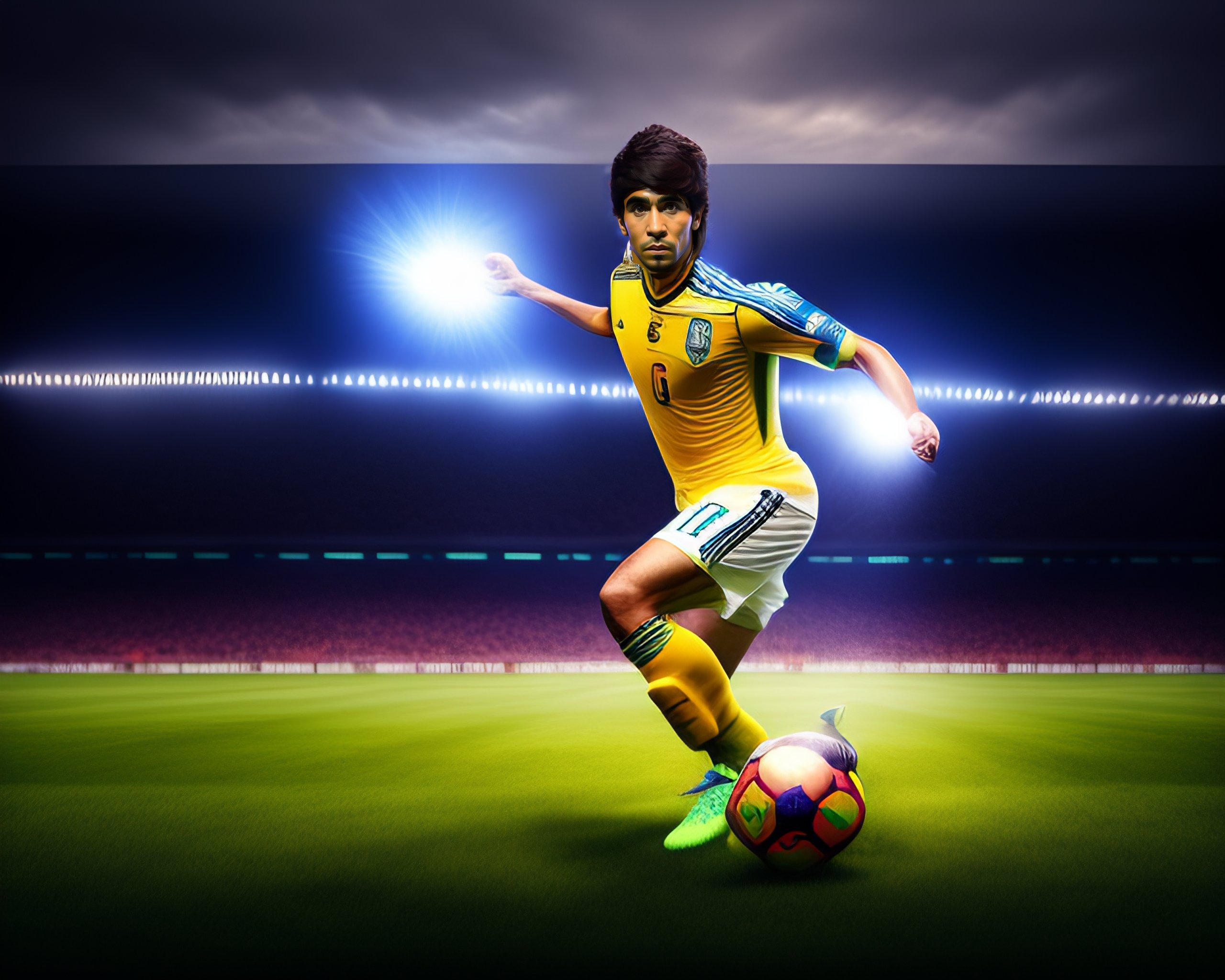 Lexica - Photoreal, cosplay, cosplayer, soccer player, maradona ...