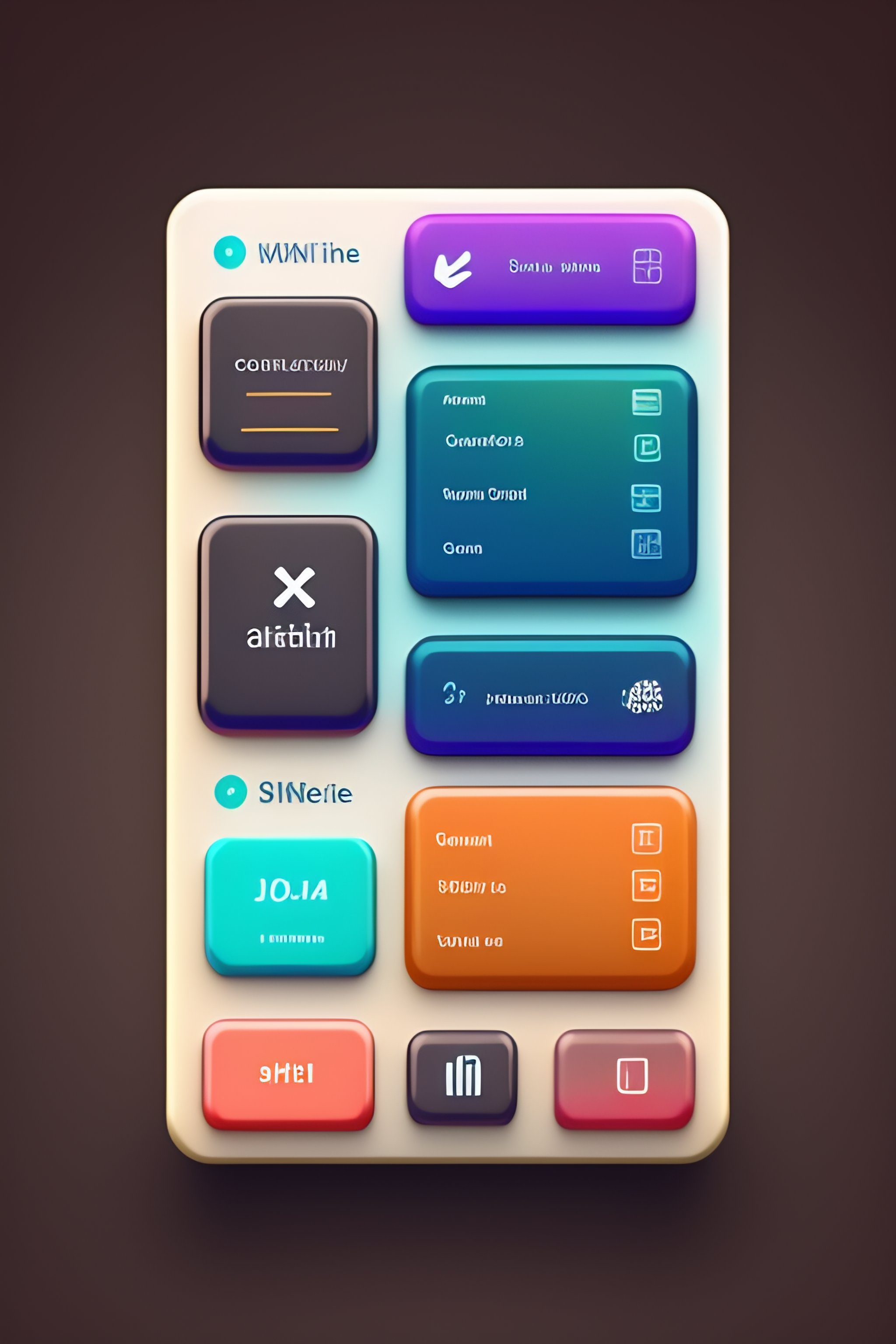 Lexica - Ui components buttons