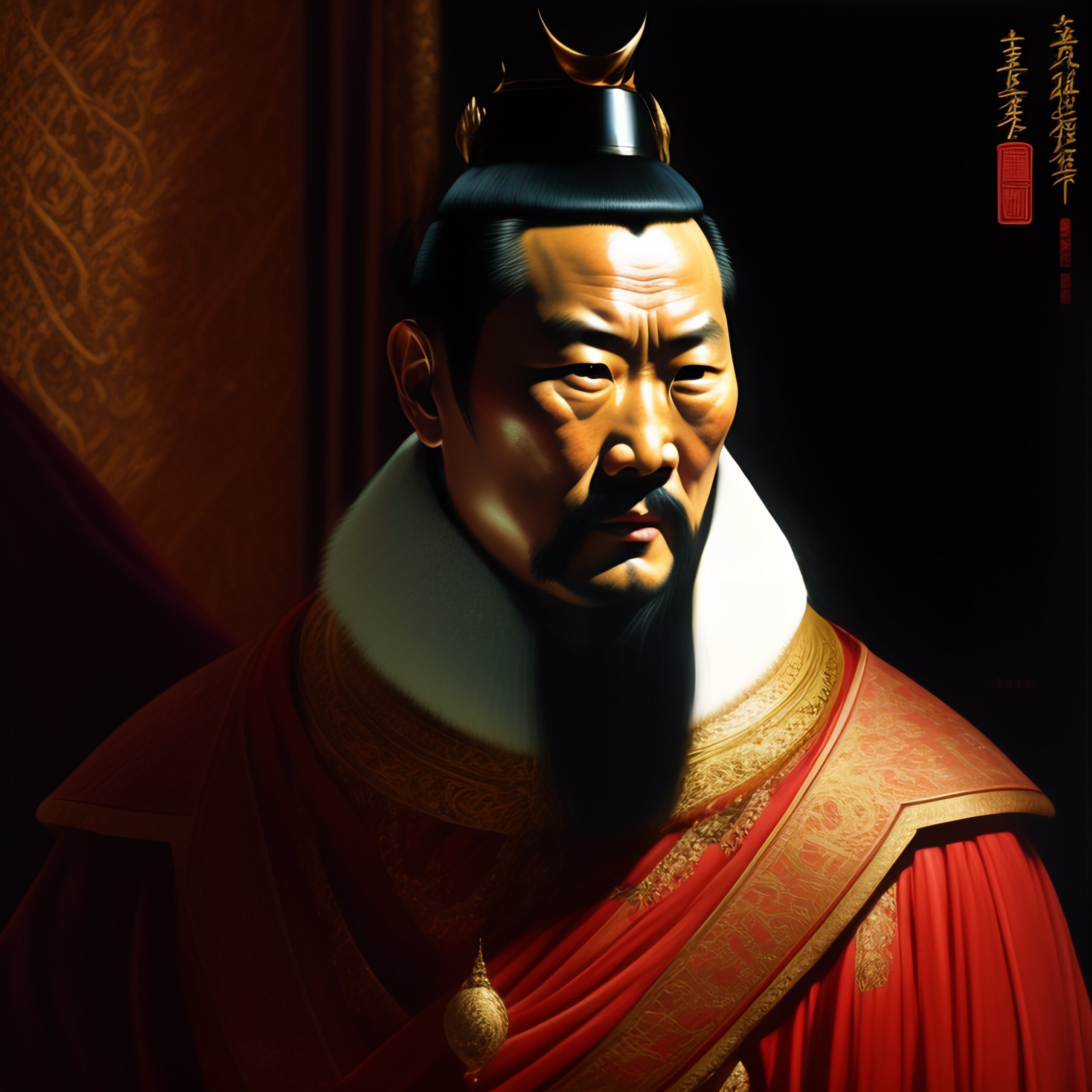 Lexica - Pixar: oil painting portrait of Pu Yi from "The last emperor ...