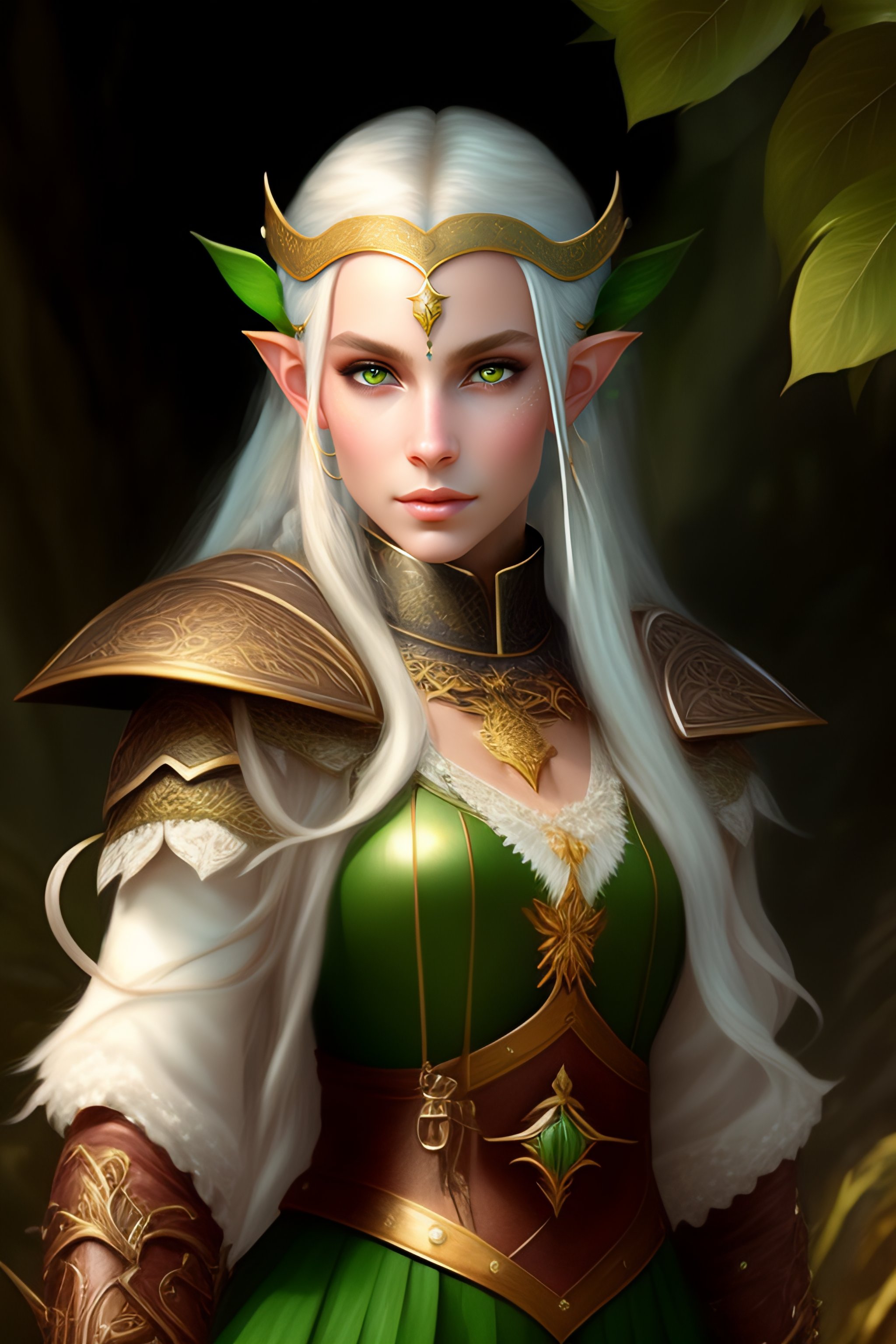 Lexica - A kid elf fairy with a feminine childish face. She has ...