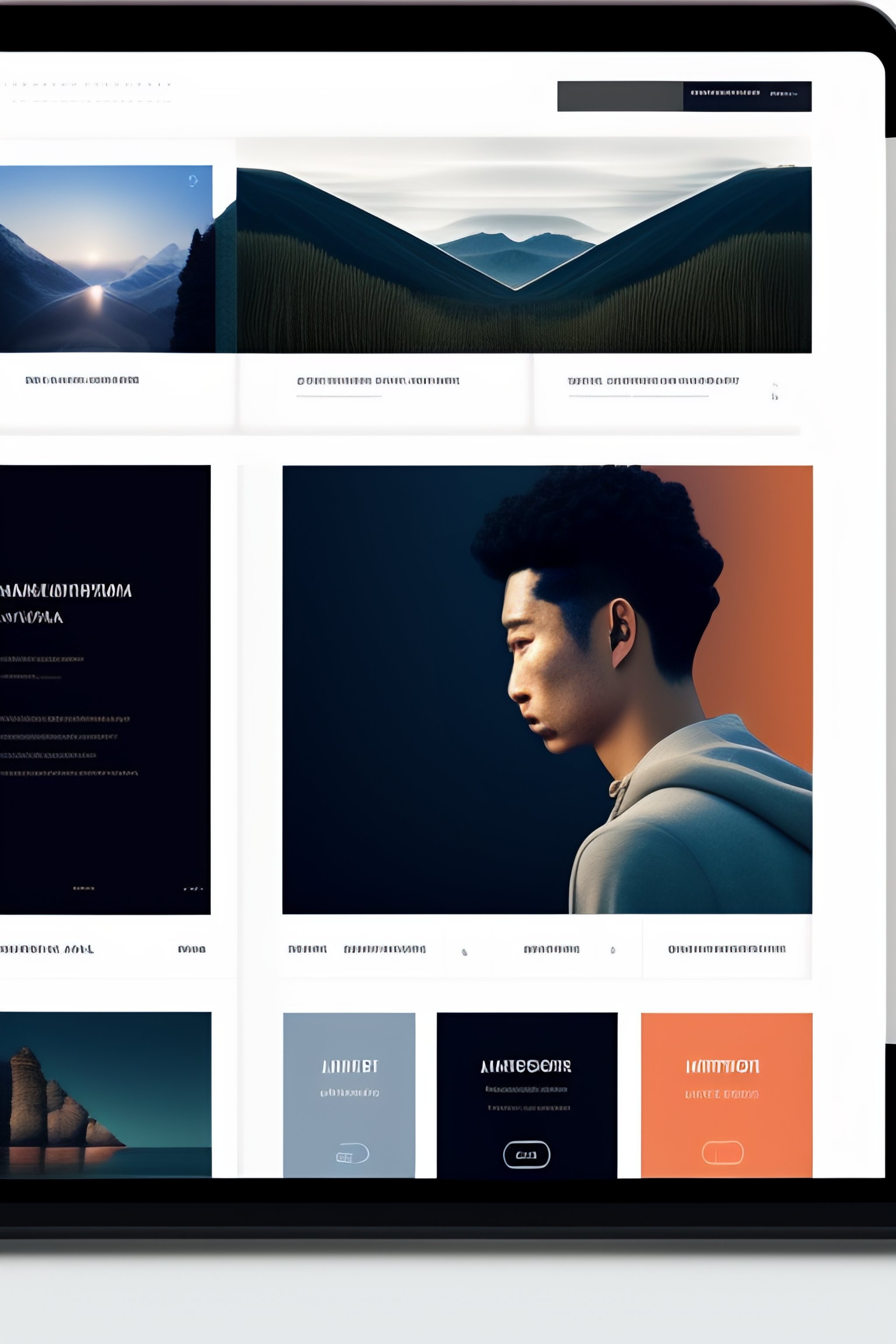 Lexica - A very minimalistic website personal portfolio showing a ...