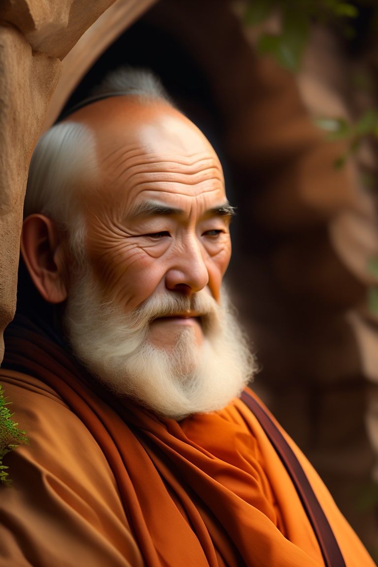 Lexica - Craft a compelling character profile for an elderly monk who ...
