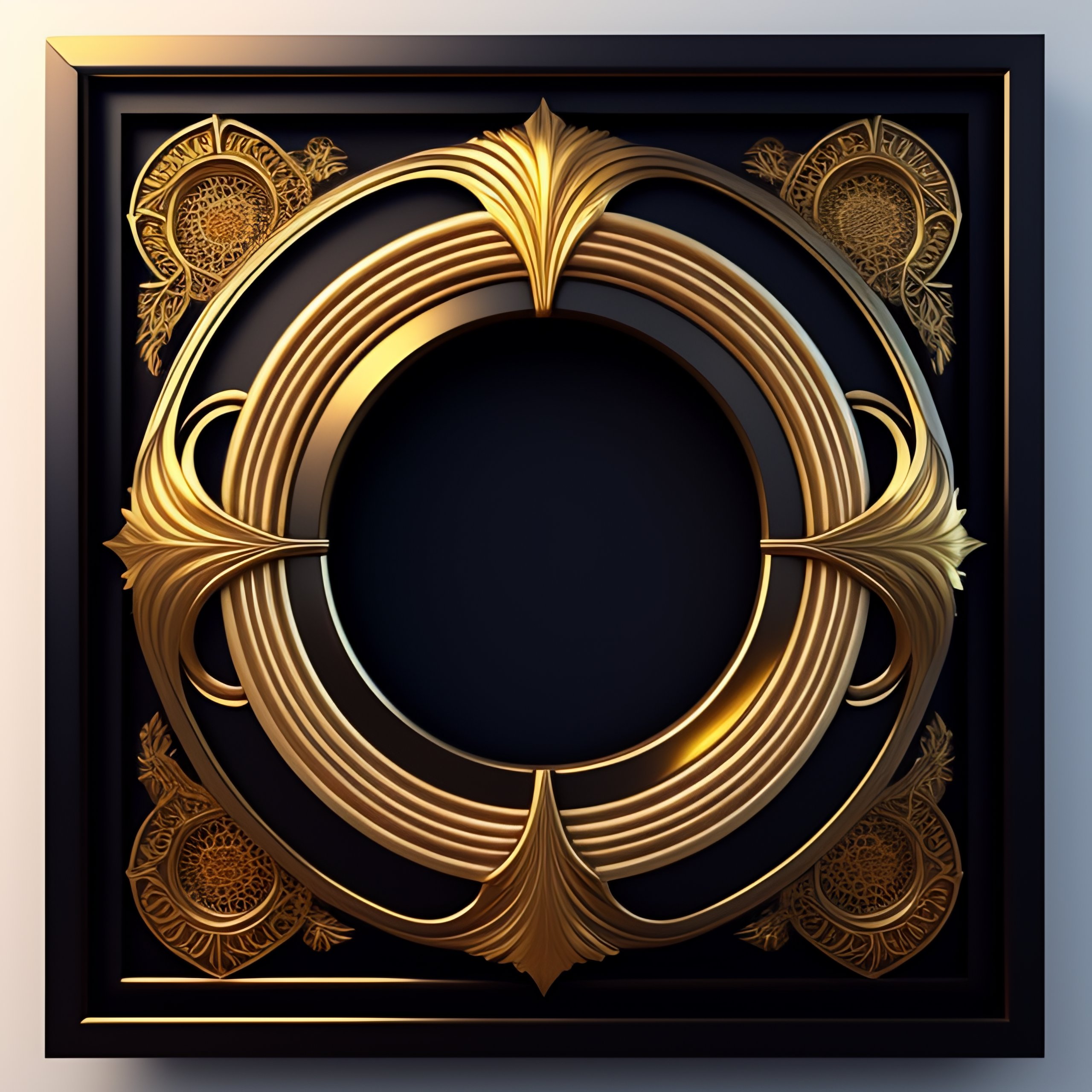 Lexica - An intricate art nouveau edges frame in the shape of africa ...