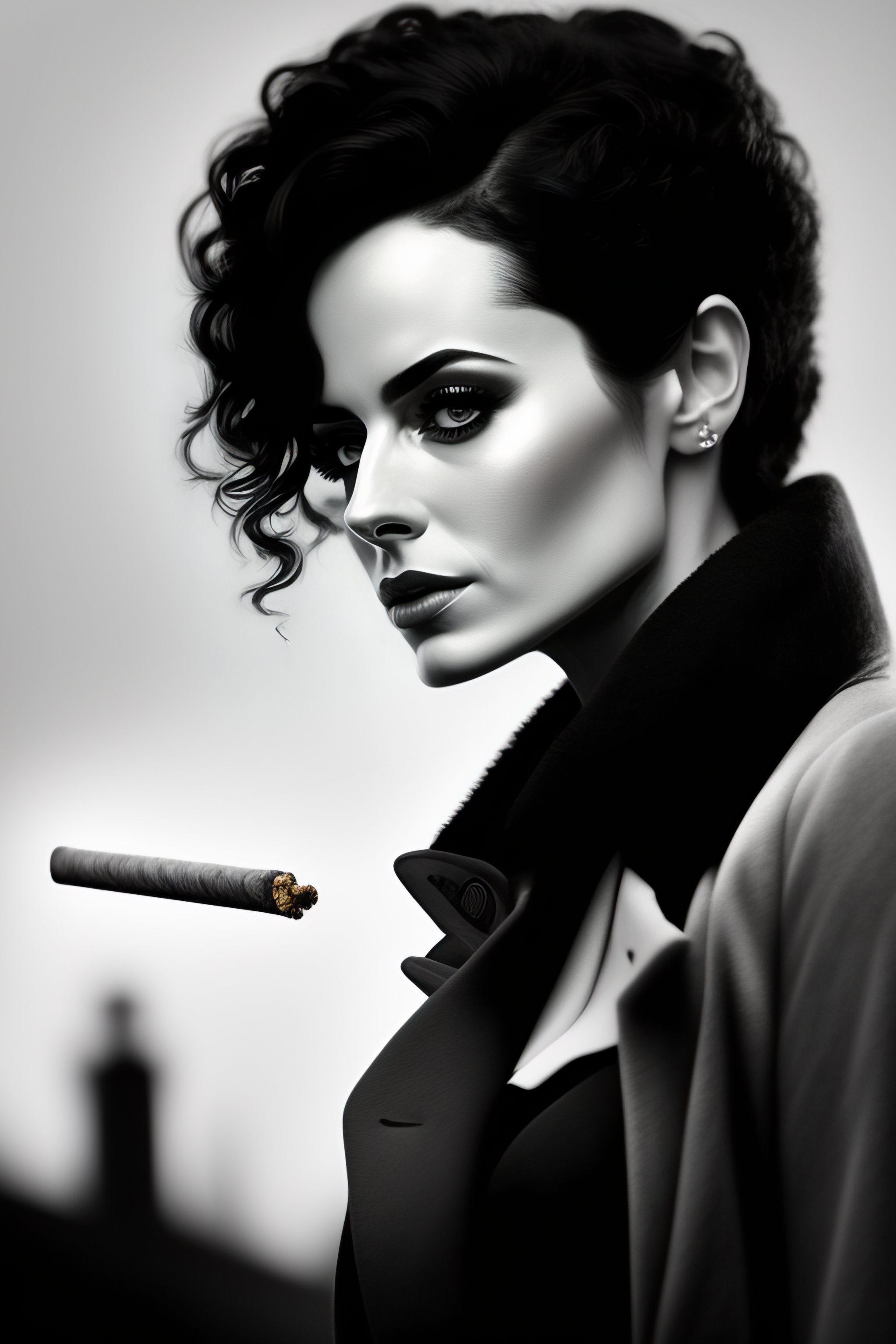 Lexica - Marla singer from fight club drawing black and white with ...