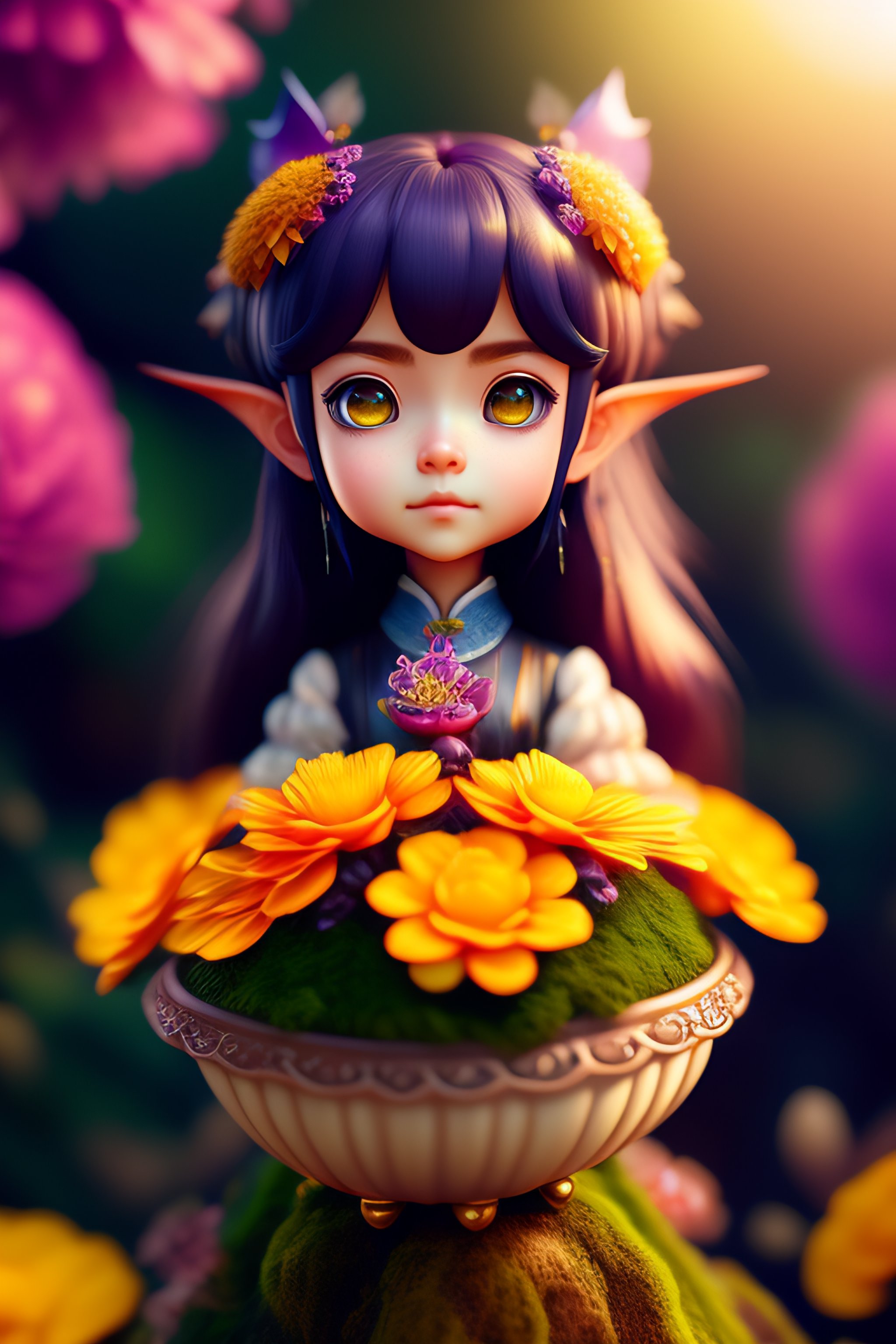 Lexica - Manga cover portrait of an extremely cute and adorable very ...