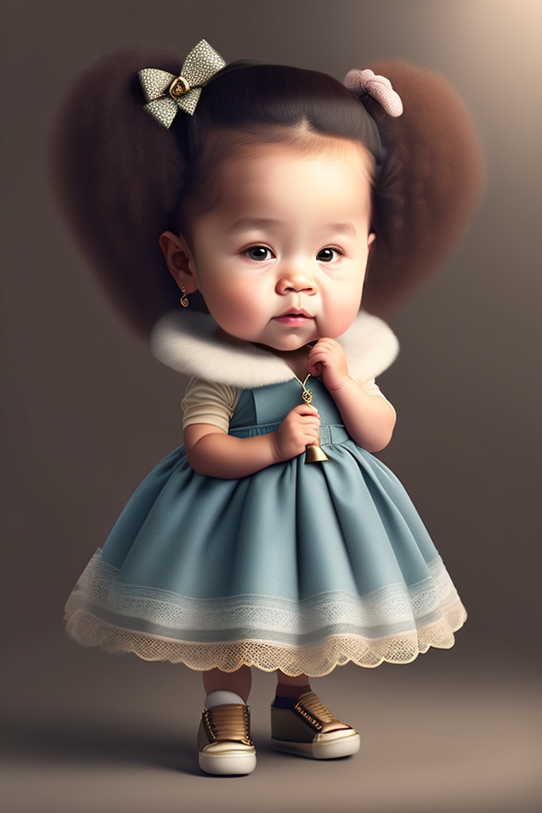 Lexica - A SMALL LIITLE GIRL WITH BUBBLY CHEEKS, FUFFY HAND AND LEGS ...