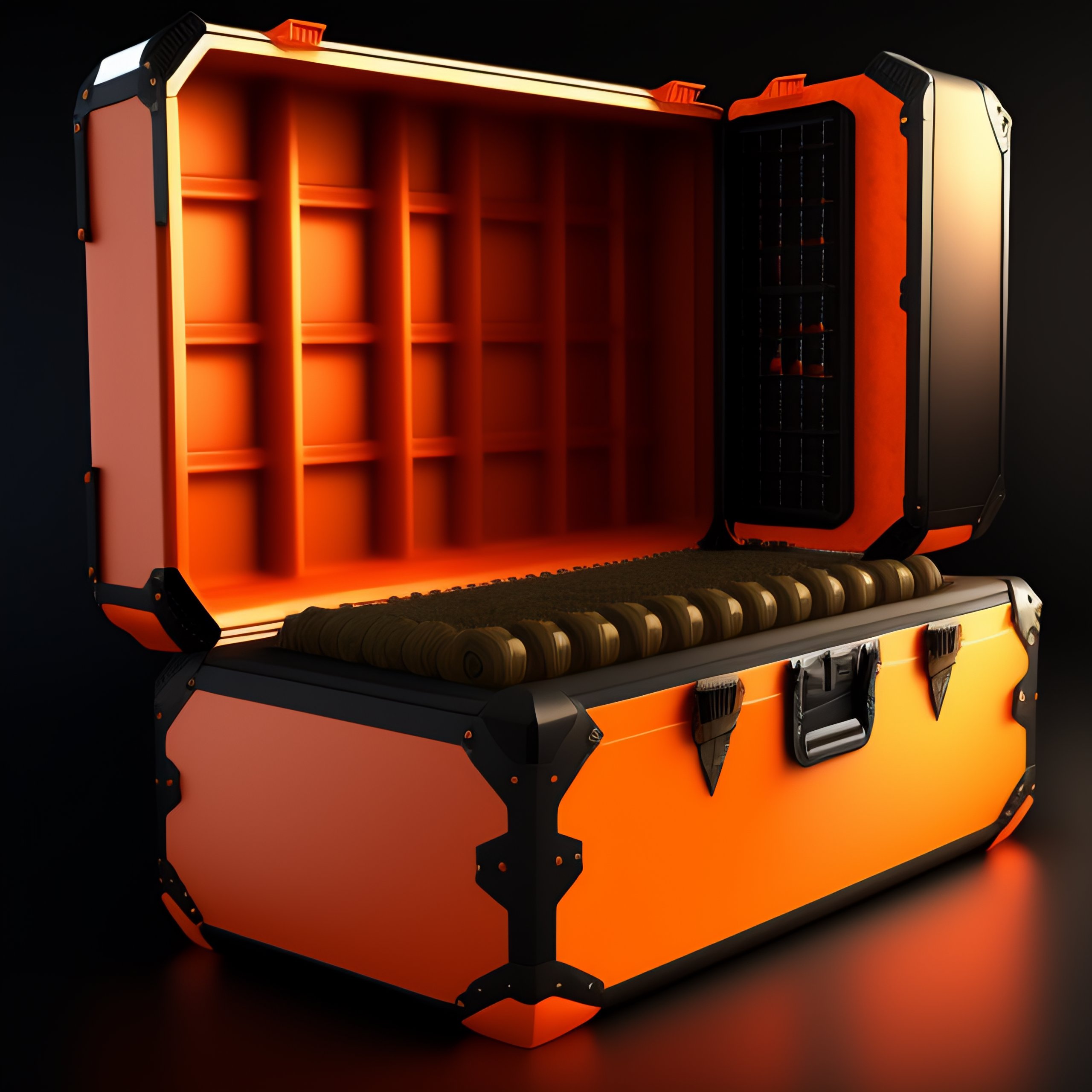 Lexica - CS-GO deluxe big gun box case, skin collection, orange color ...