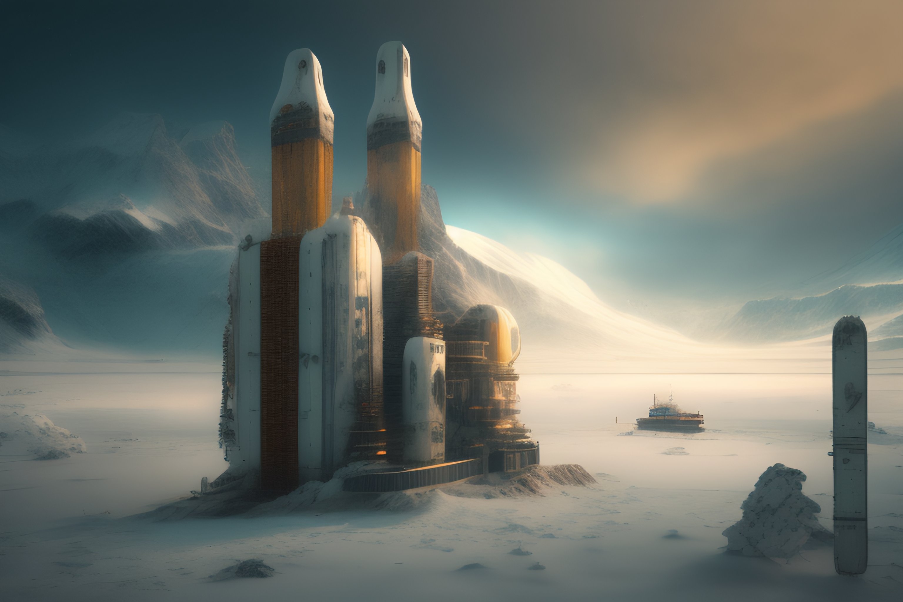 Lexica - Epic professional sci - fi digital art of a industrial ...