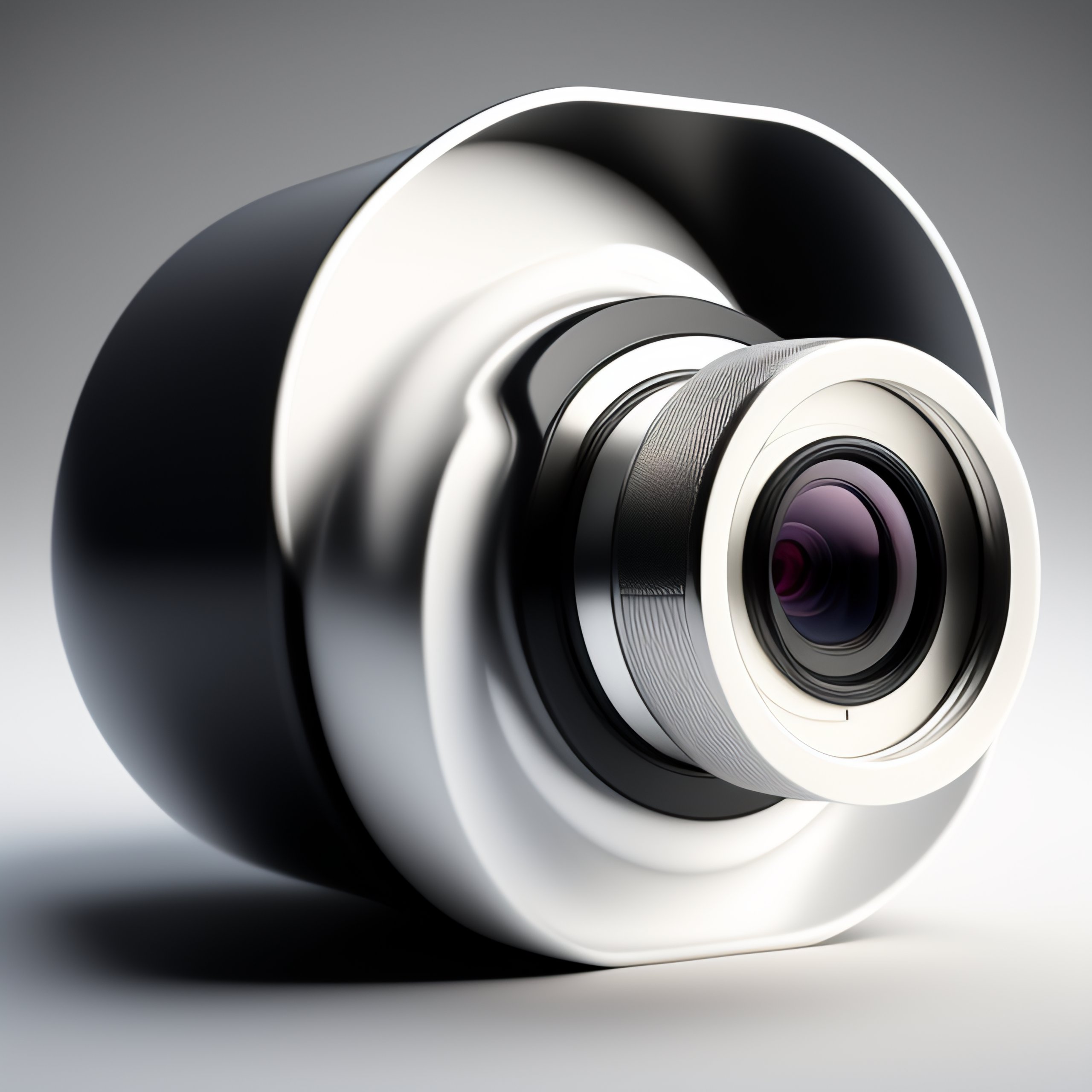 Lexica - White background,side view product photography of a camera ...