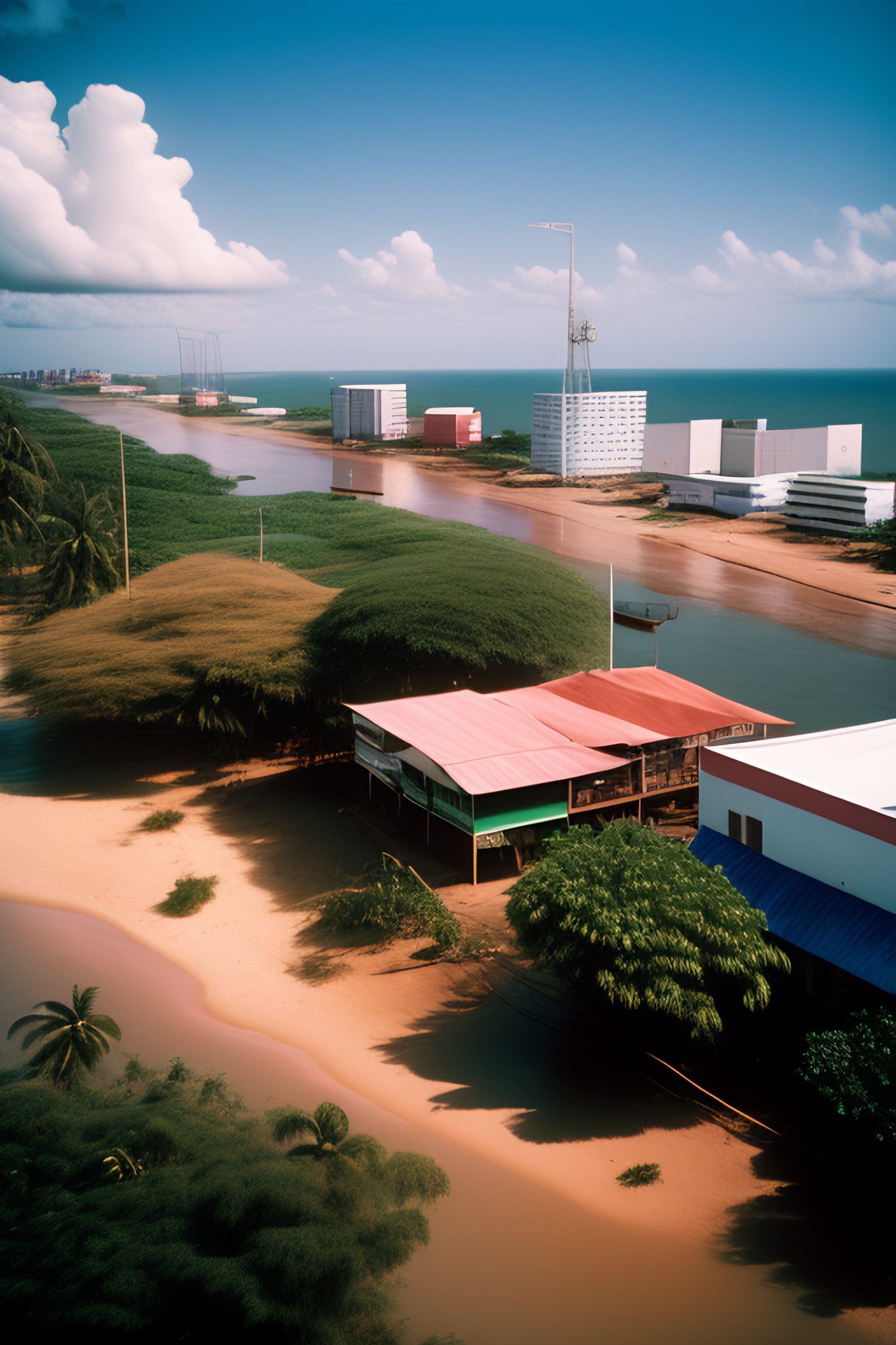 Lexica - Photograph of Georgetown Guyana taken on Portra 400