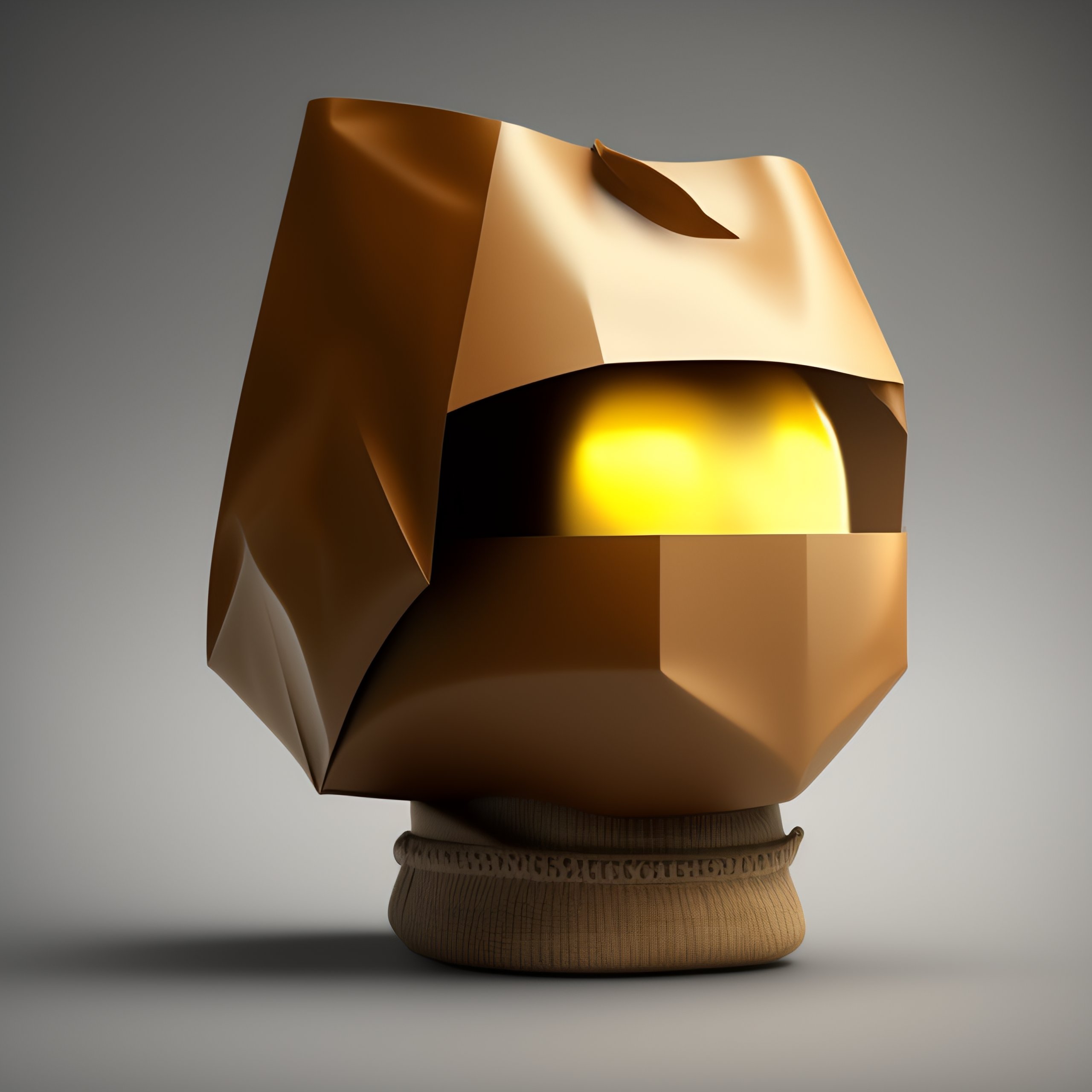 Lexica - Video game character with paper bag on its head