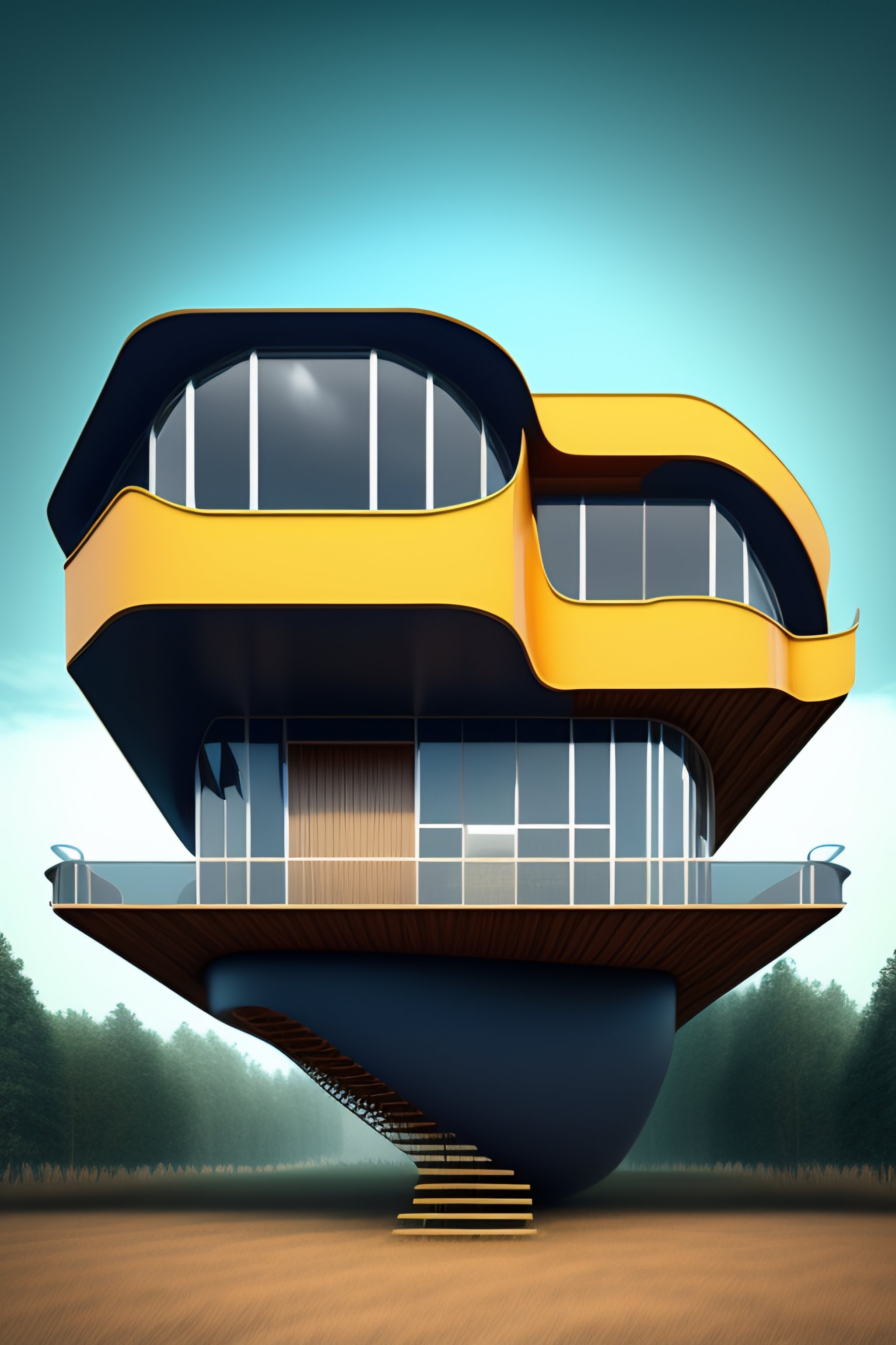Lexica - House in the air above rainfall