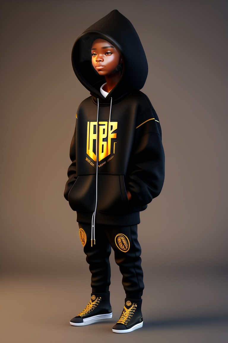 Lexica - A 3d nft cartoon model of a rapper with Big eyes, big head ...