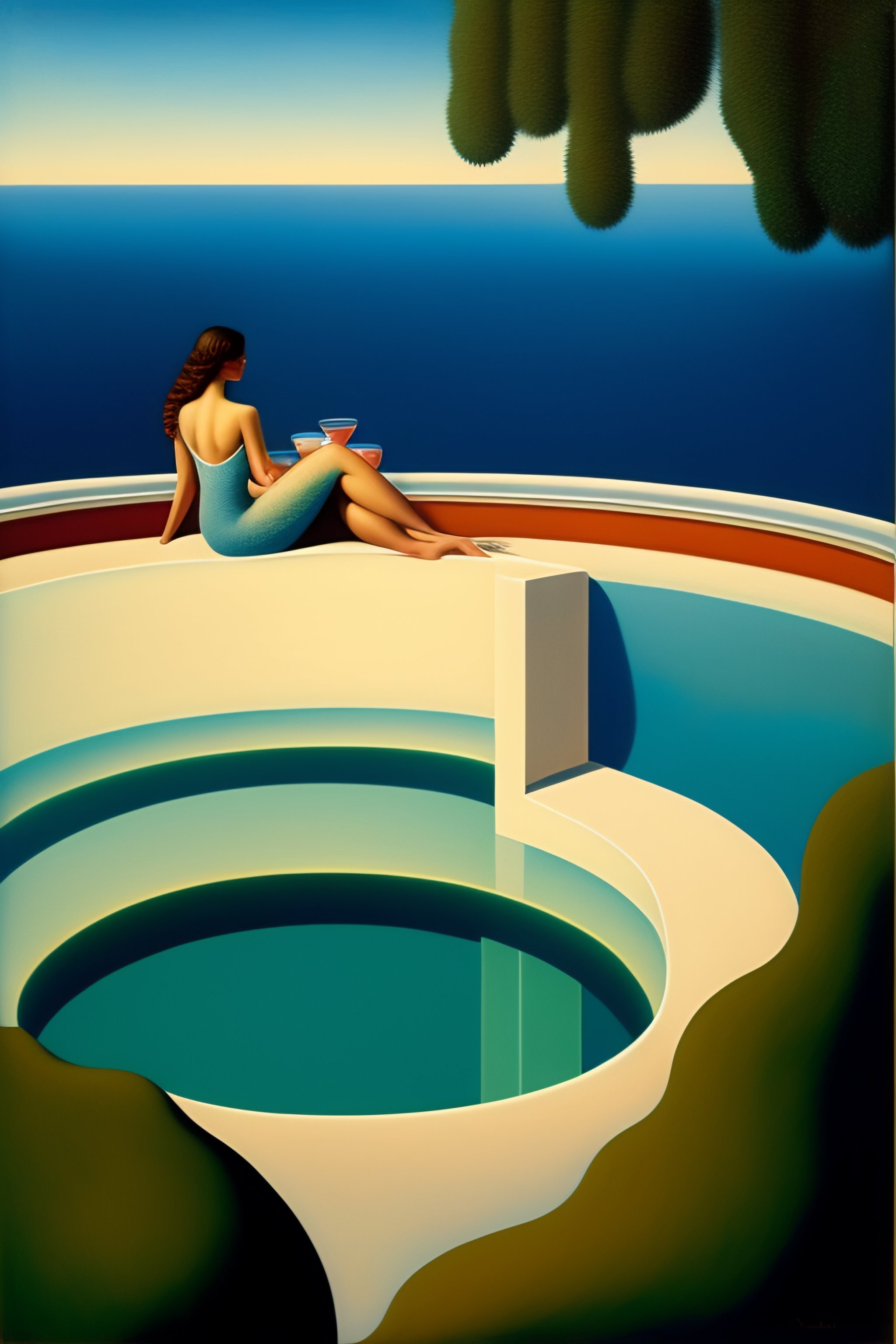 Lexica - The Star card shows a mermaid kneeling at the edge of a small ...