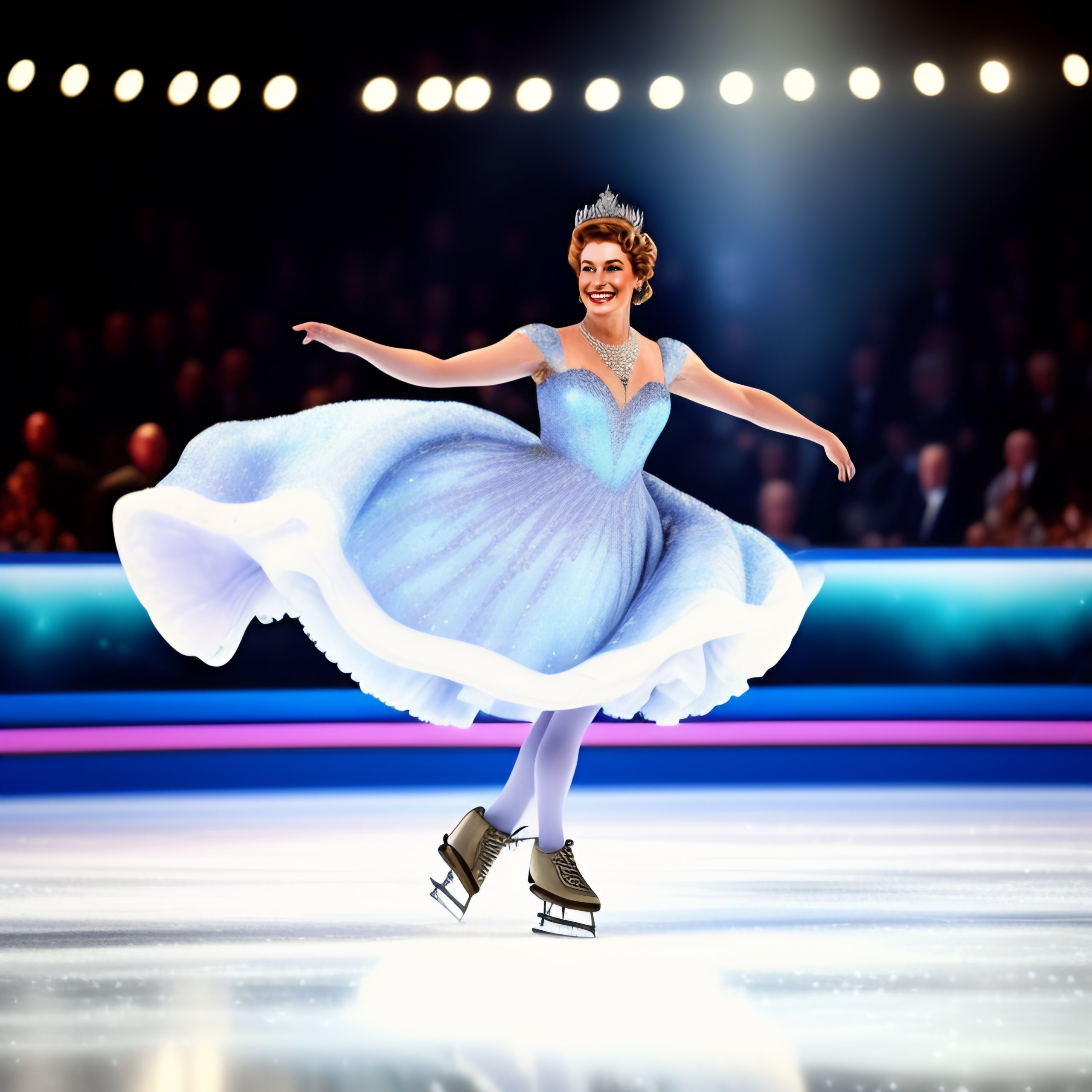 Lexica - Queen Elizabeth dancing on ice
