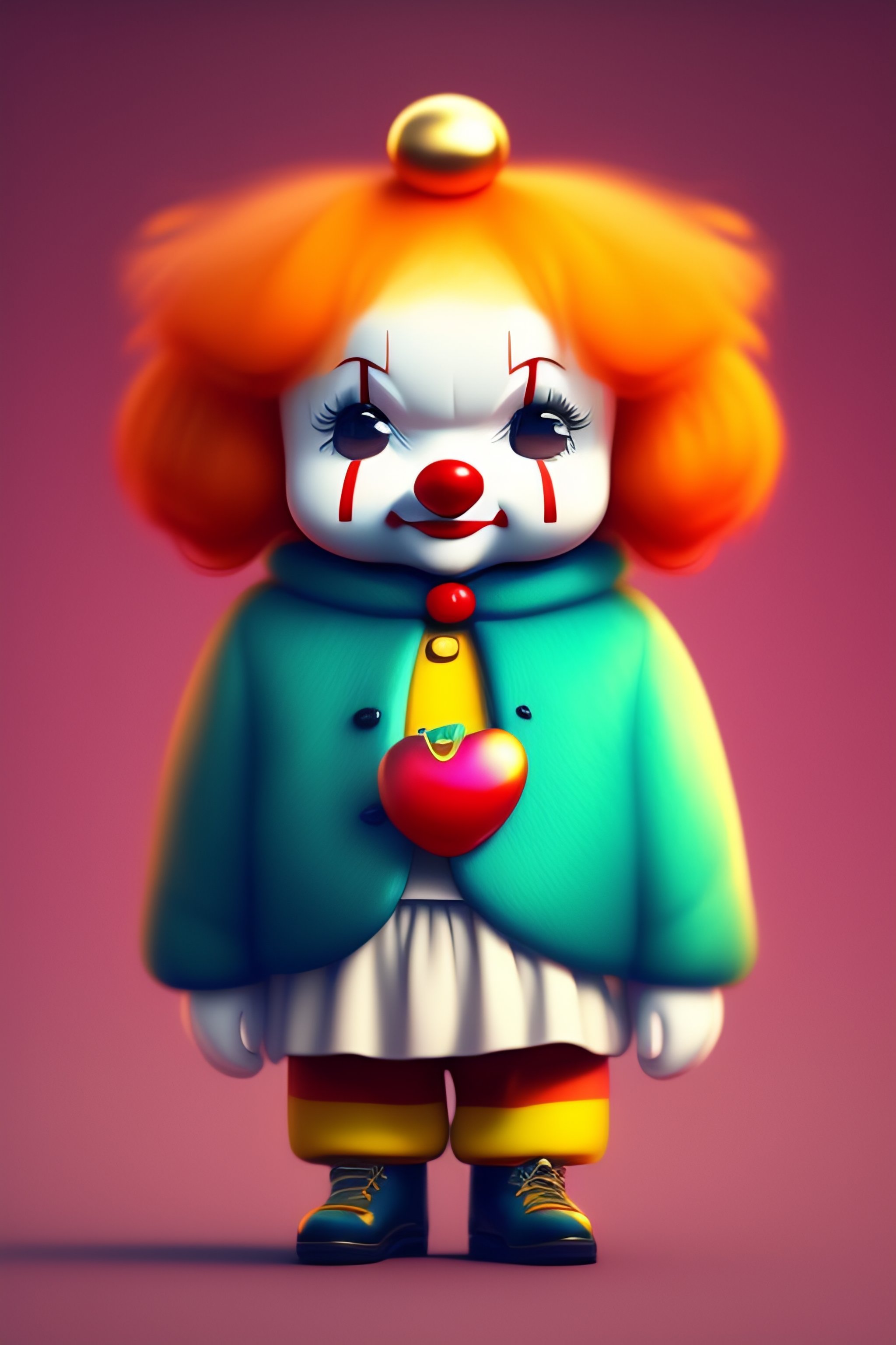 Lexica - Cute and adorable cartoon, it clown, baby, fantasy, dreamlike ...