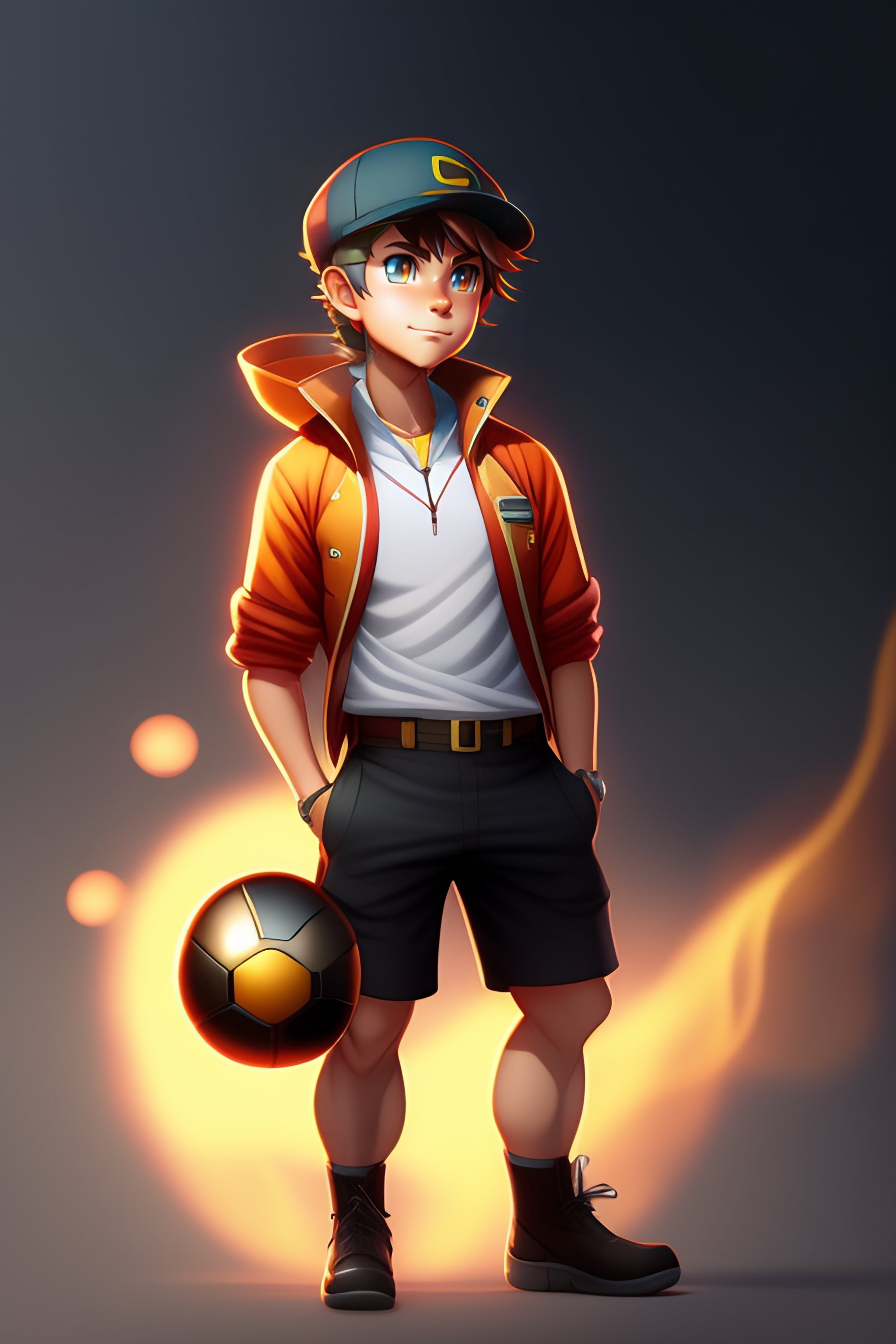 Lexica - Male pokemon trainer, digital artwork, highly detailed ...