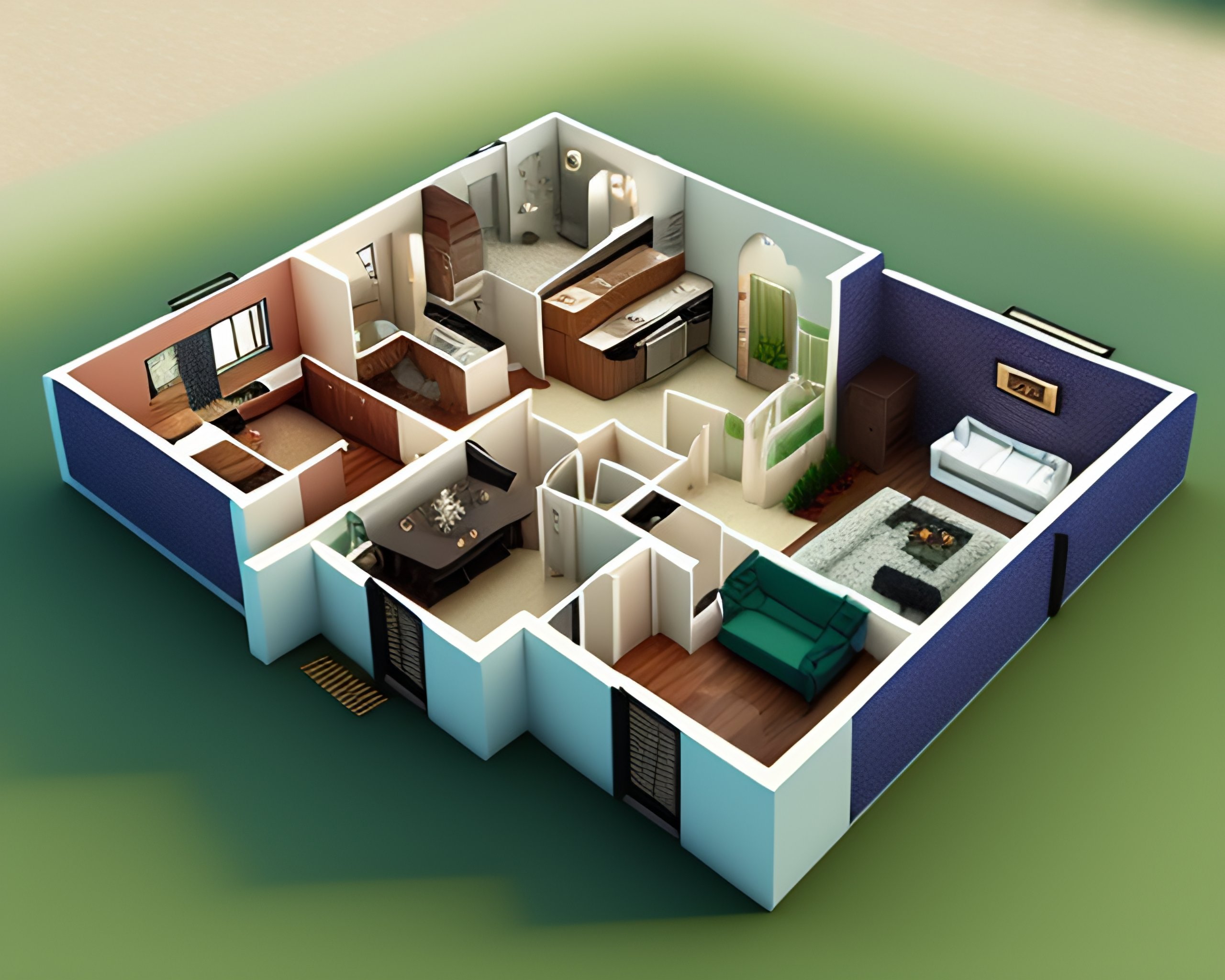 House Design Plan 3d
