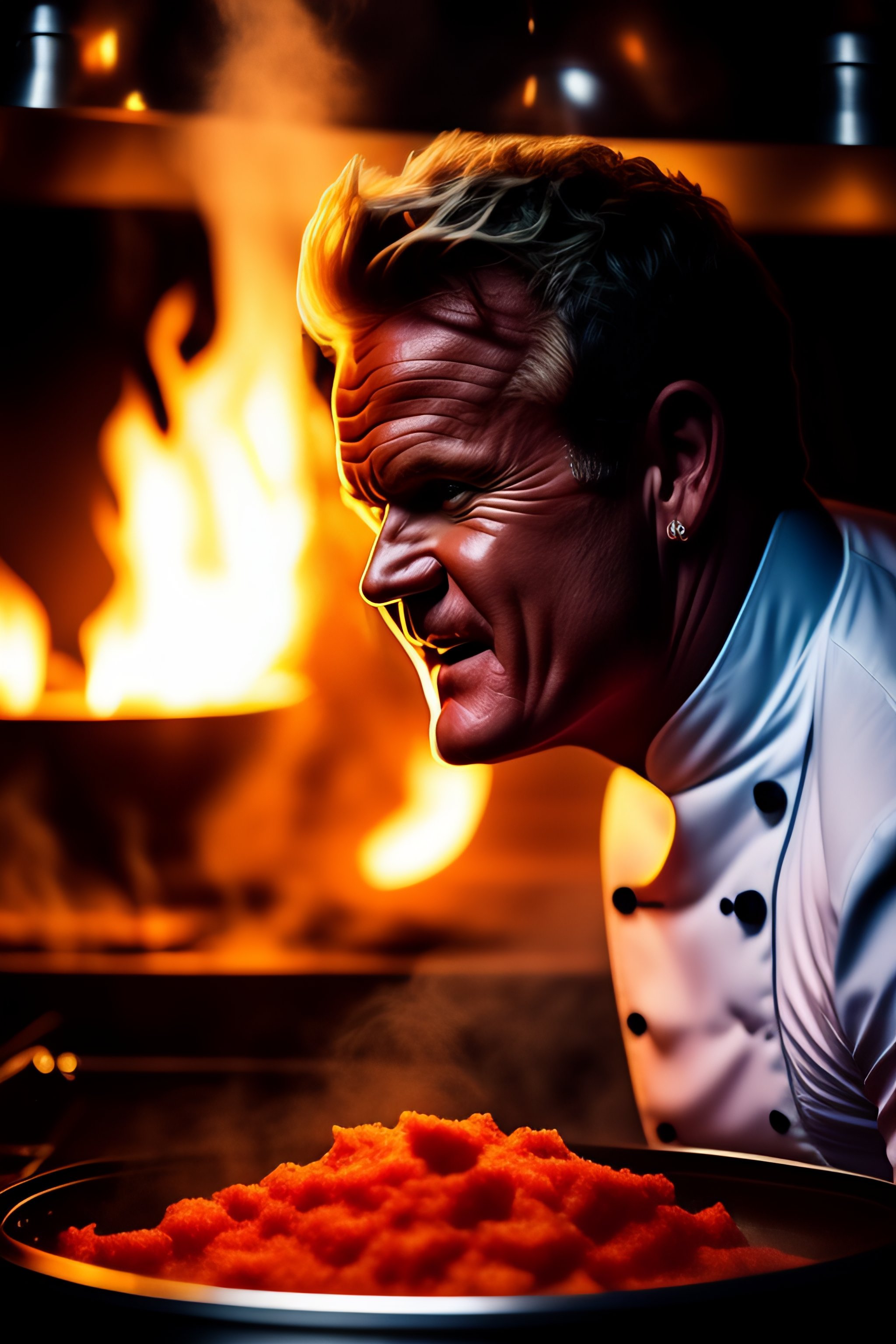 Lexica - Gordon Ramsey cooking the devil