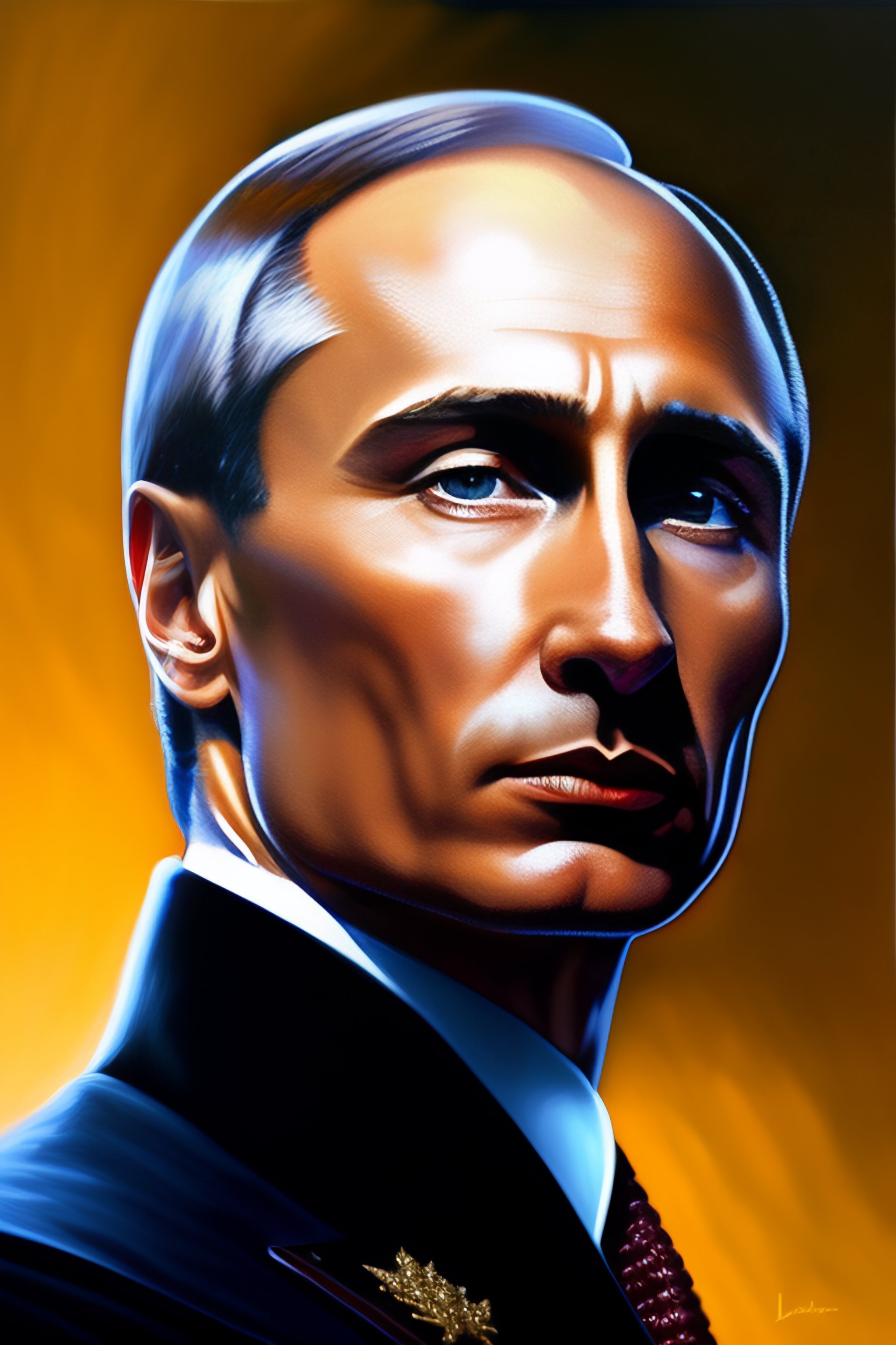 Lexica - High quality extremely detailed closeup portrait of putin ...