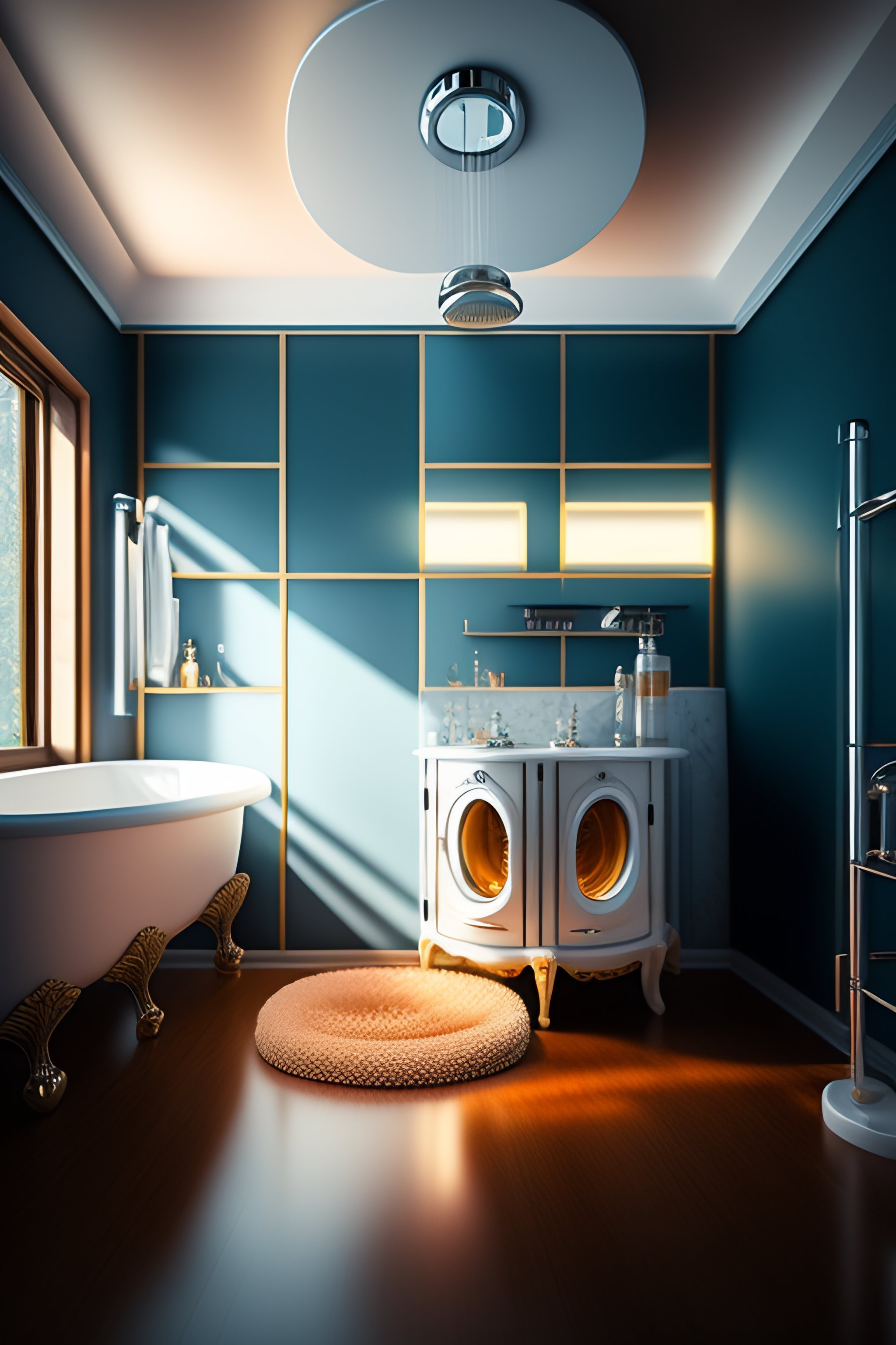 Lexica - Profesdional cleaning bathroom with a science fiction machine