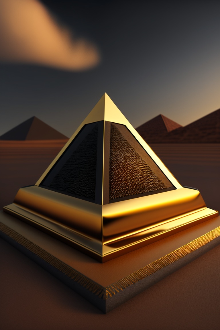 Lexica - ,4k,realistic ,pyramids , black and gold
