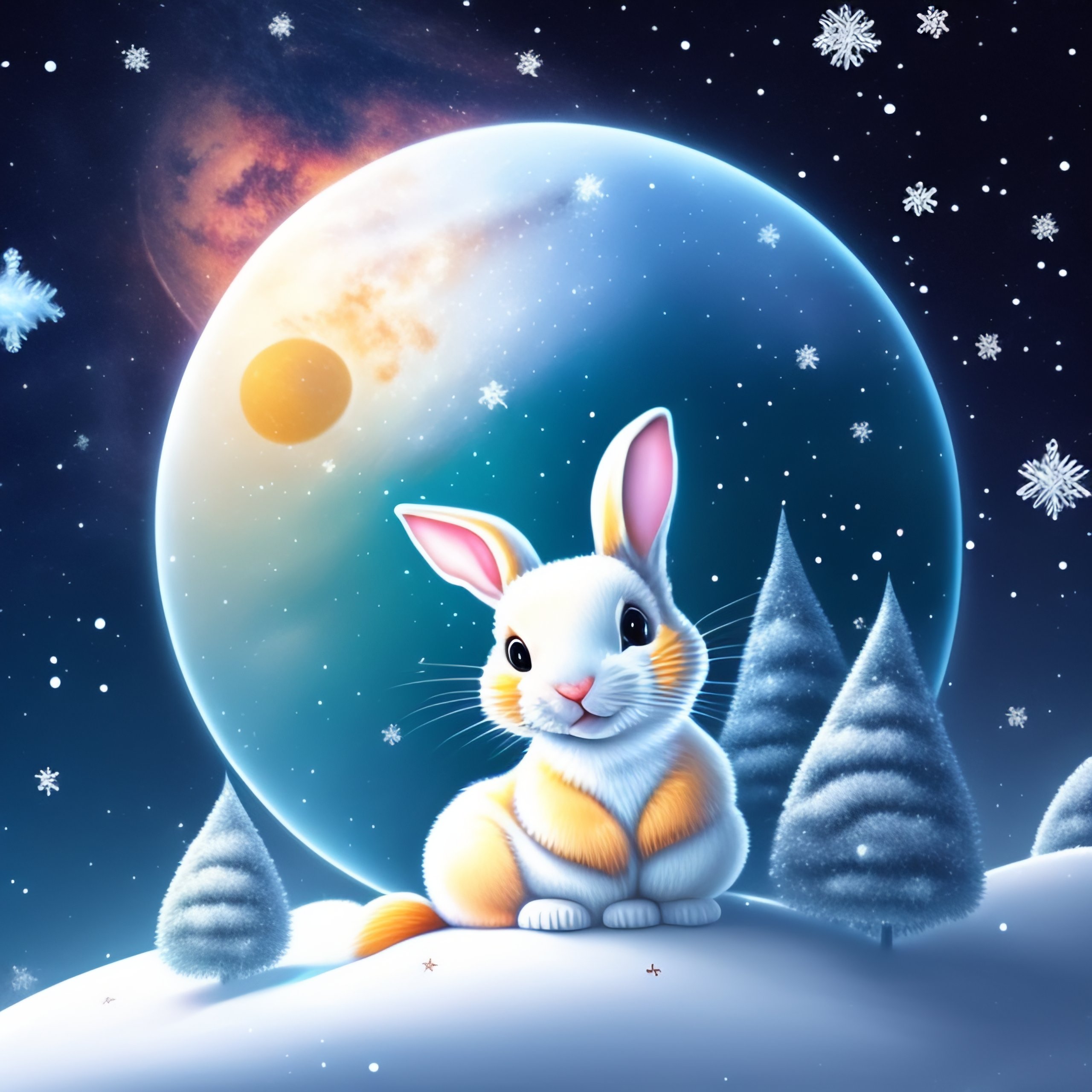 Lexica - Cartoon style, on the snow, next to the sweet-scented ...