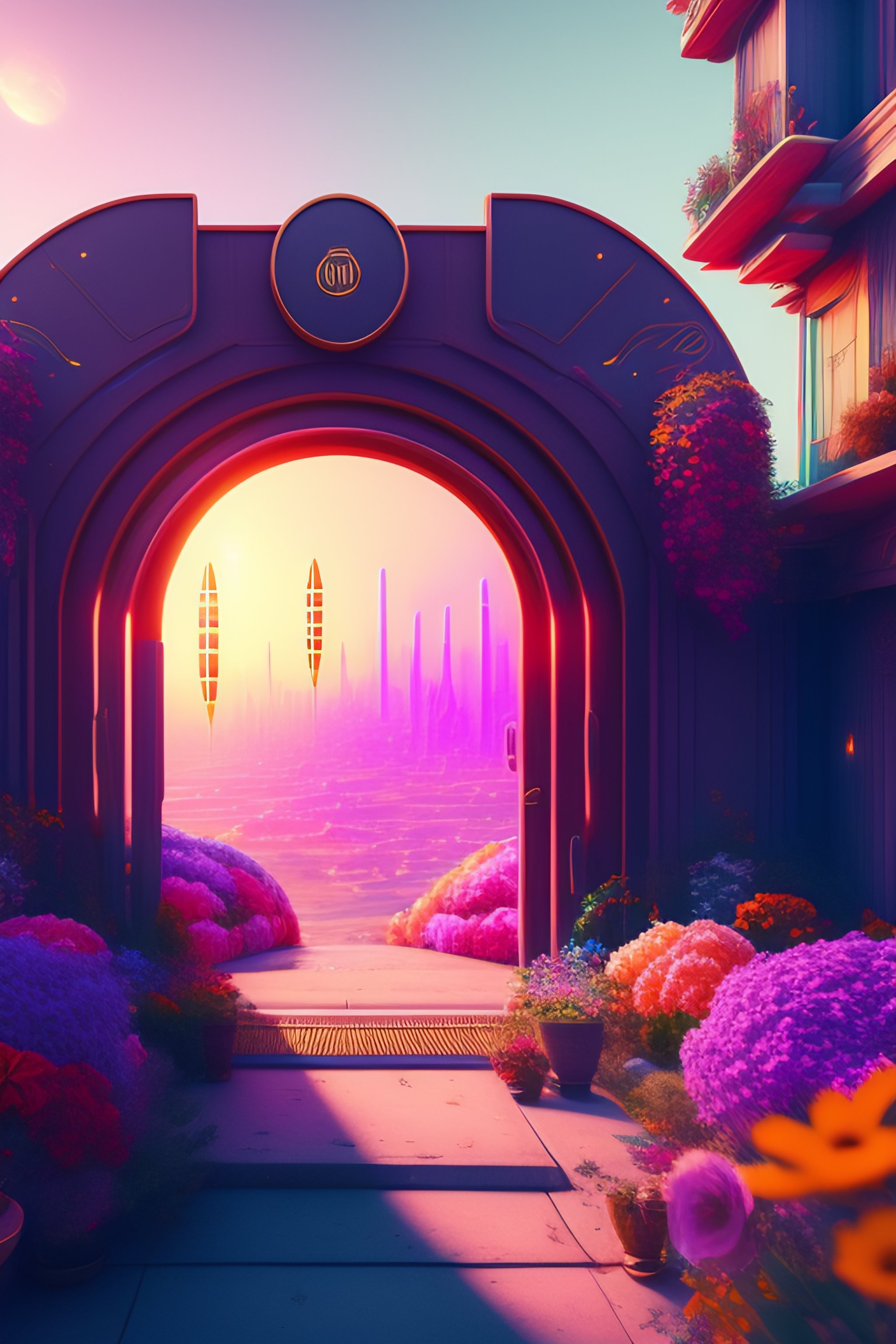 Lexica - An 8k resolution matte painting of a ghetto in futuristic ...
