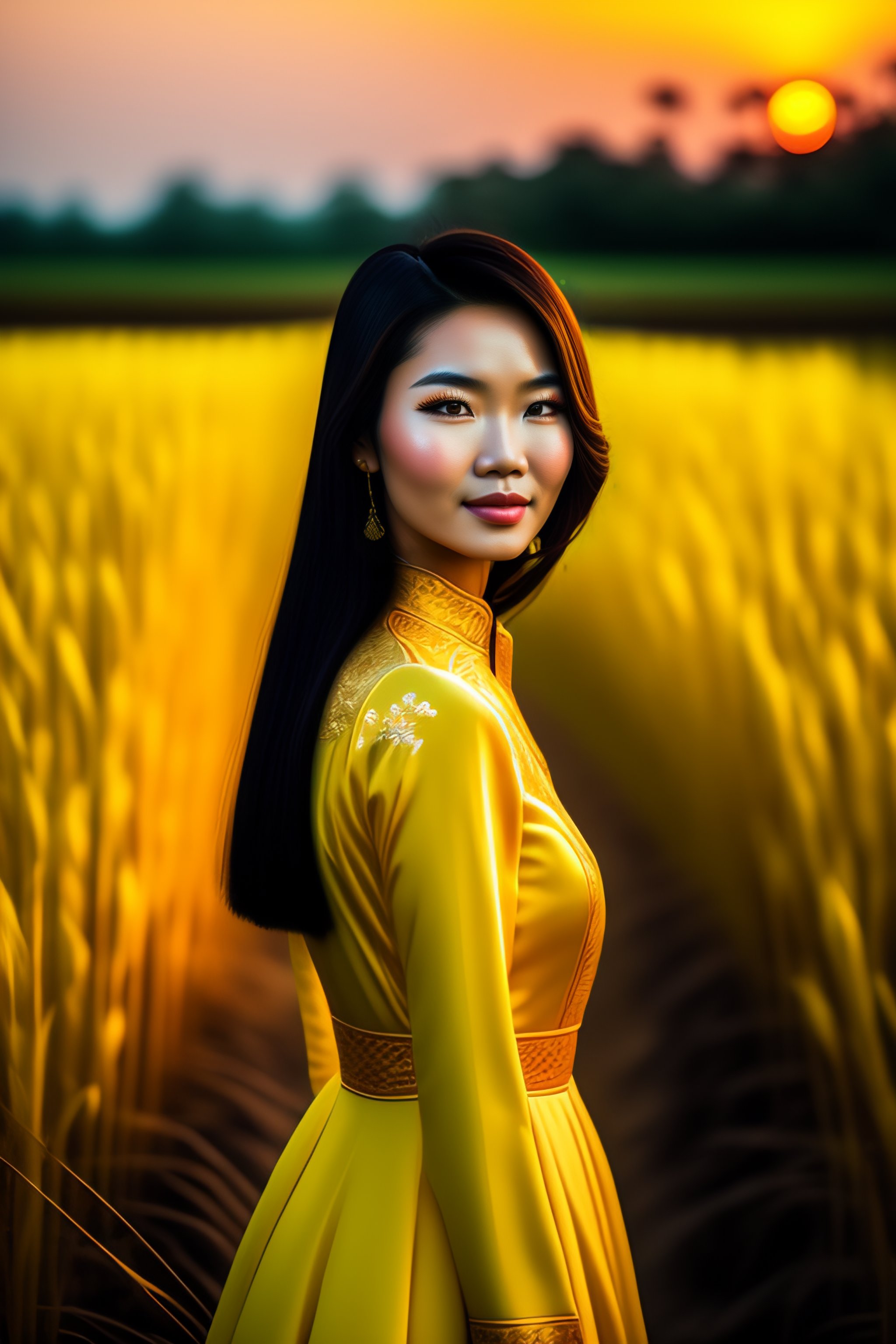 Lexica - Portrait if a extremely beautiful vietnamese woman 20 year old ...
