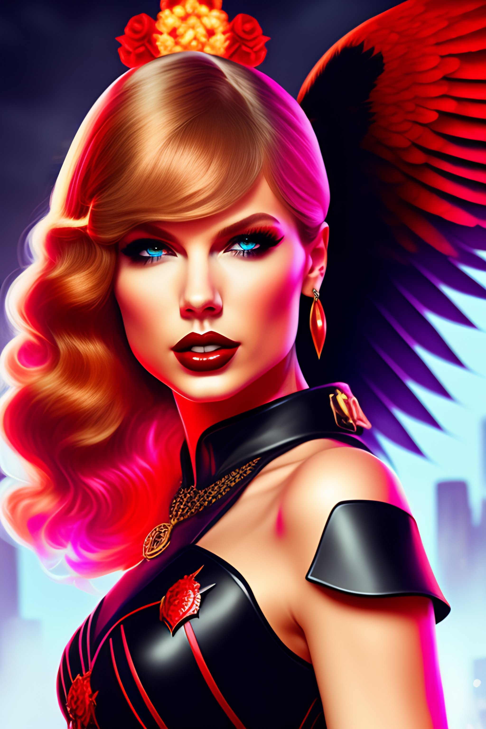 Lexica - Taylor swift as an online game character is depicted as more ...