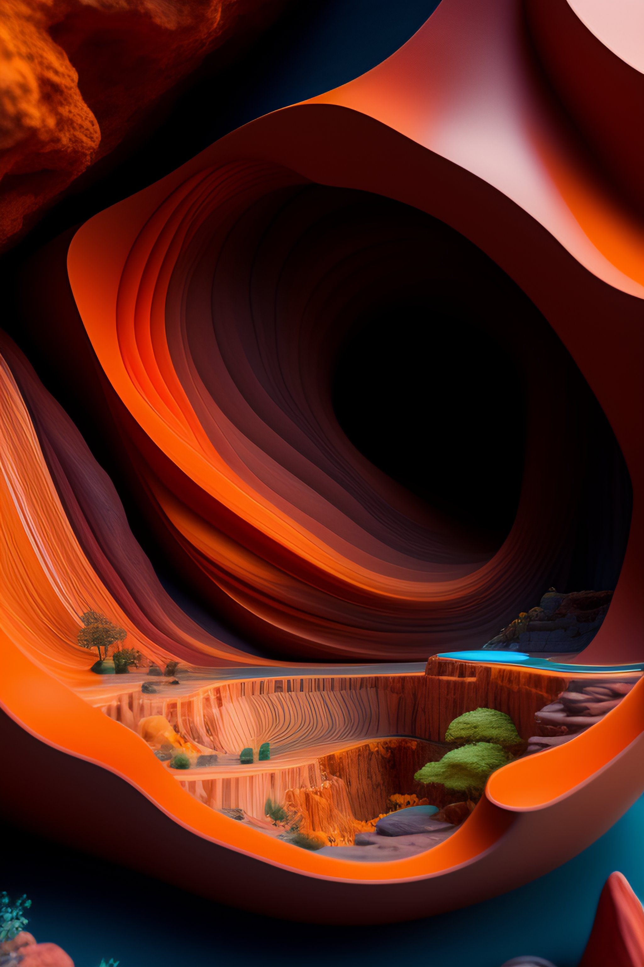 Lexica - 4 k macro photography, deep diorama vivid color, sedimentary ...