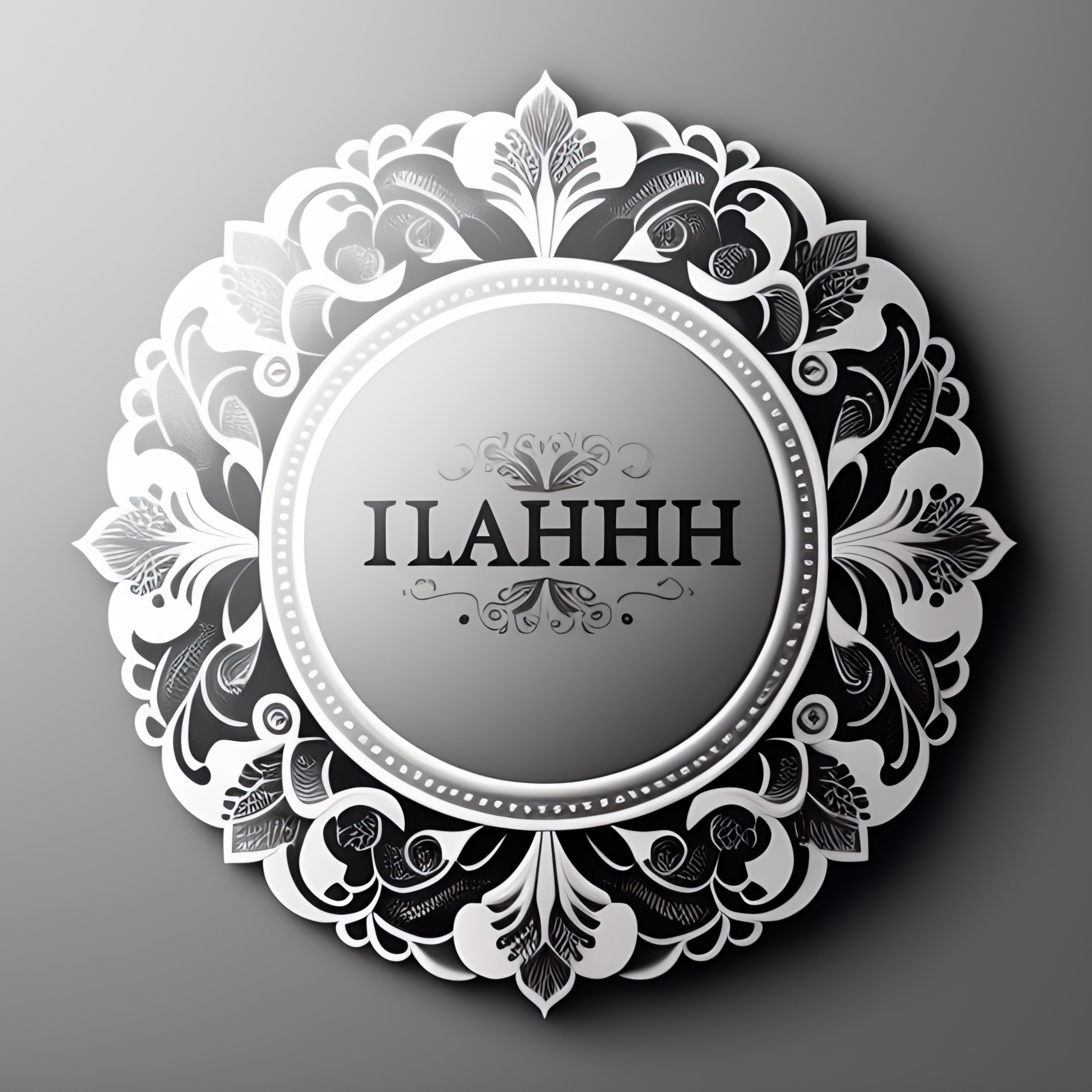 Lexica - Blank white placeholder with round lush bloomy wreath ...