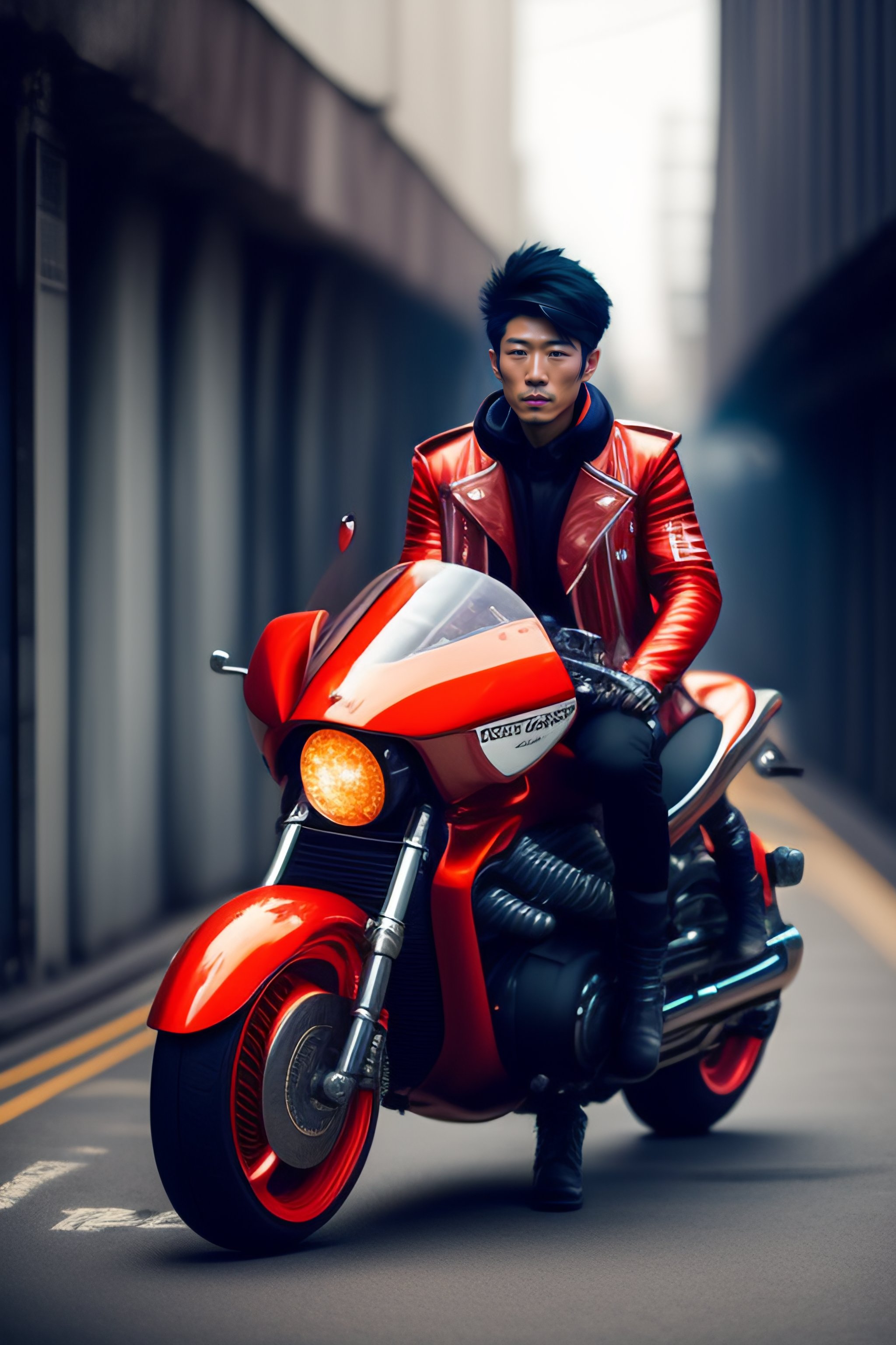 Lexica - Shotaro Kaneda futuristic high-tech motorcycle from akira, post apocalyptic Neo Tokio ...
