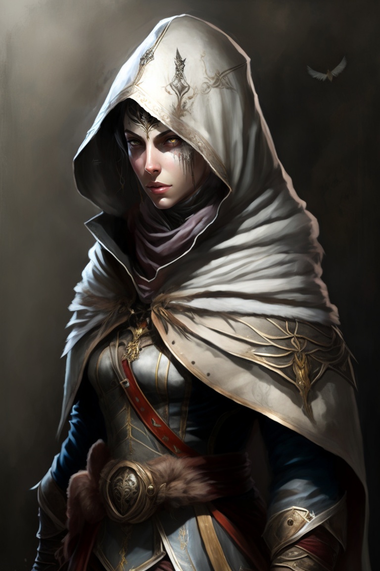 Lexica - Medium full shot female Altair from Assassin's Creed, detailed ...