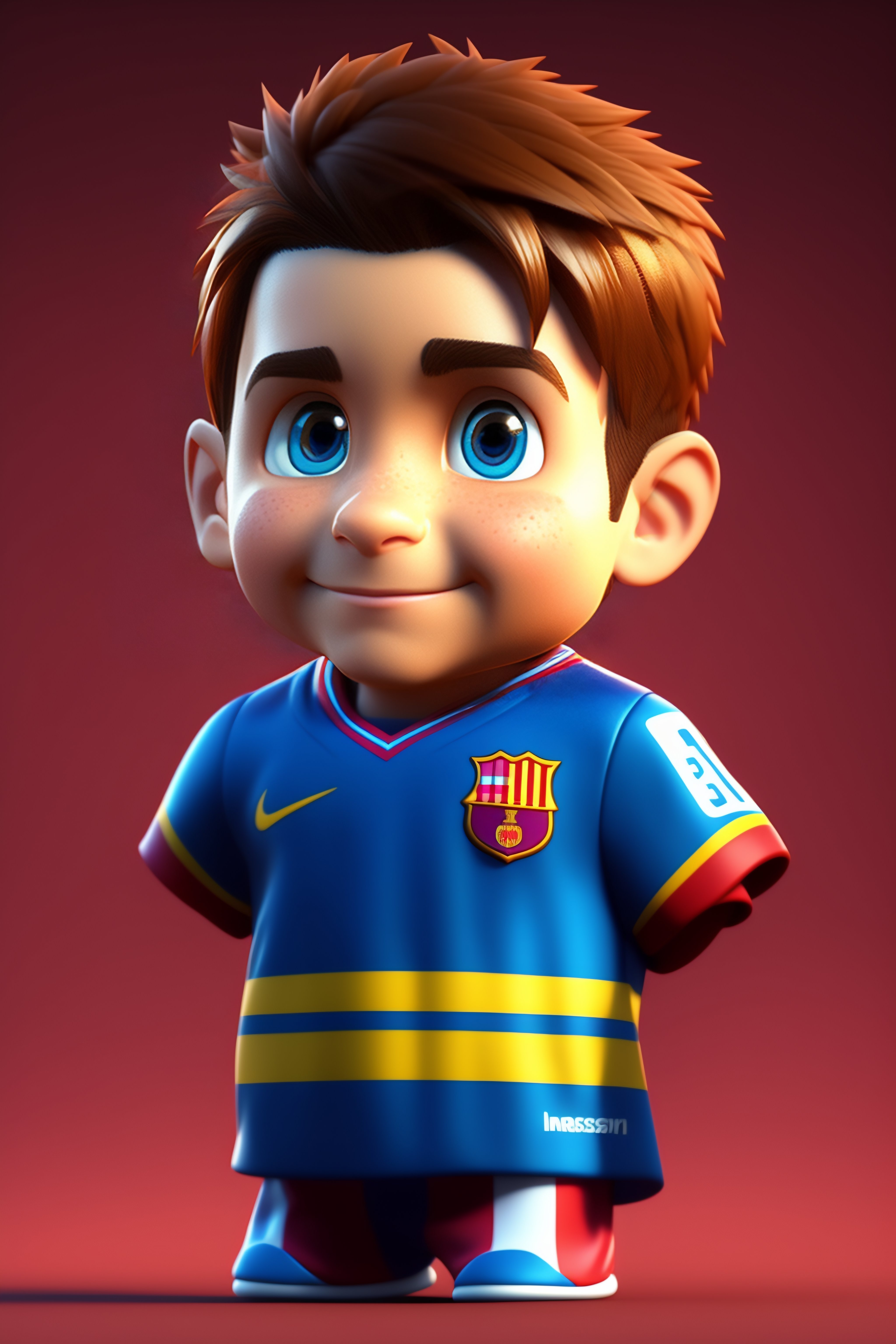 Lexica - Messi 3d character cartoon disney pixar render