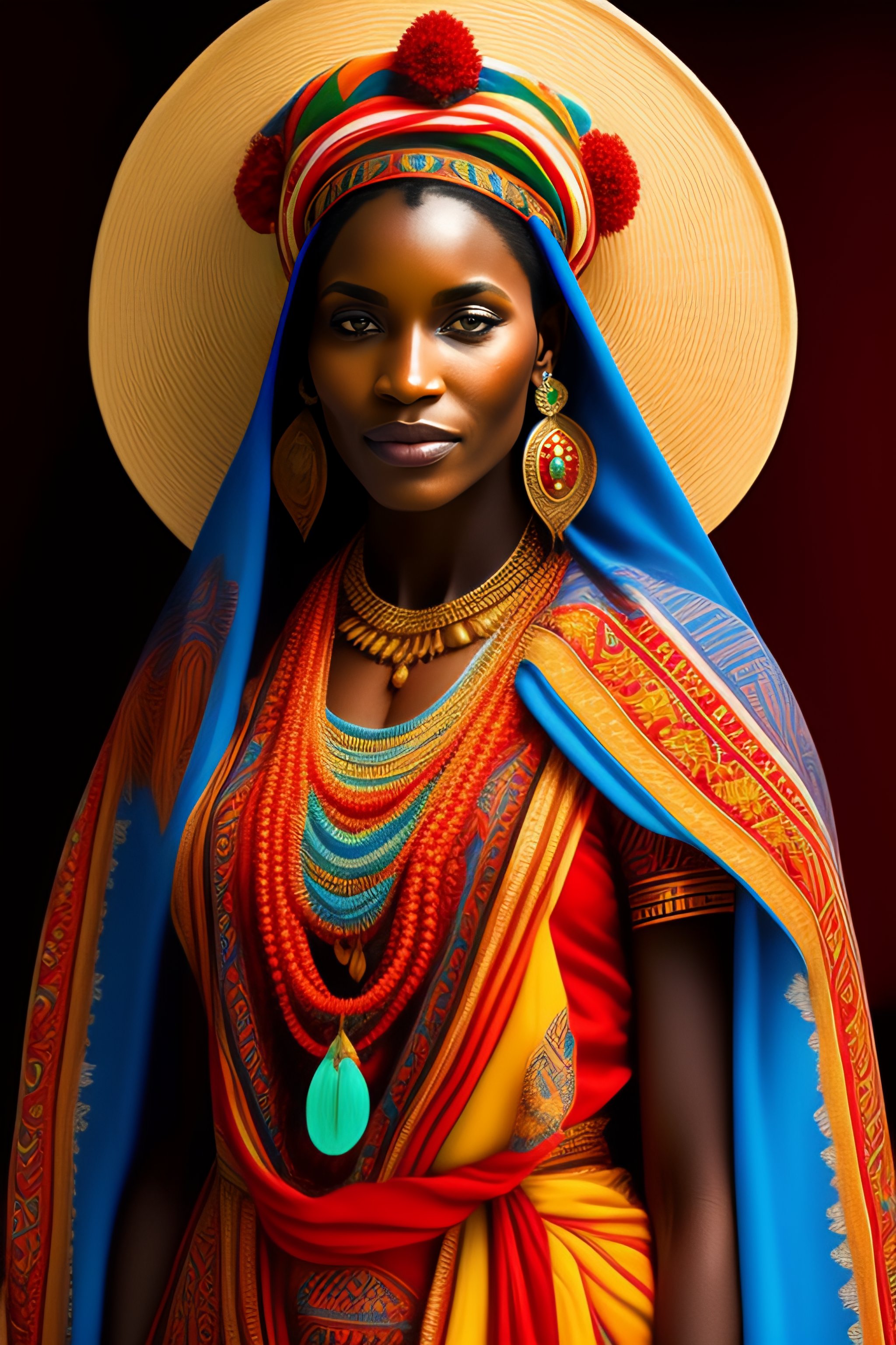 Lexica - Priestess of multiverse in guinea cloth leppi