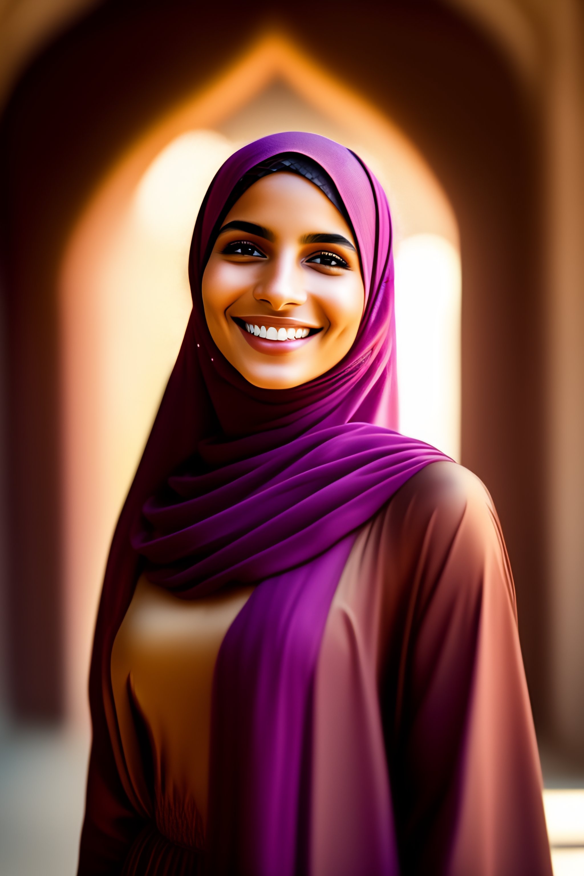 Lexica - Portrait of a uniquely pretty 20 year old Muslim girl ...