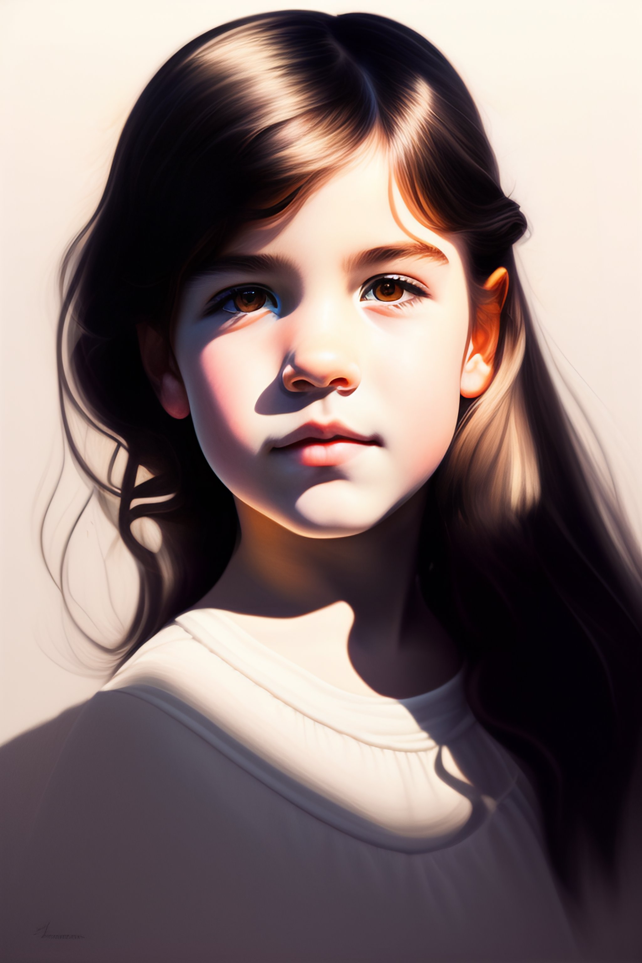 Lexica - Line drawing of girl by concept artists, blunt borders, rule ...