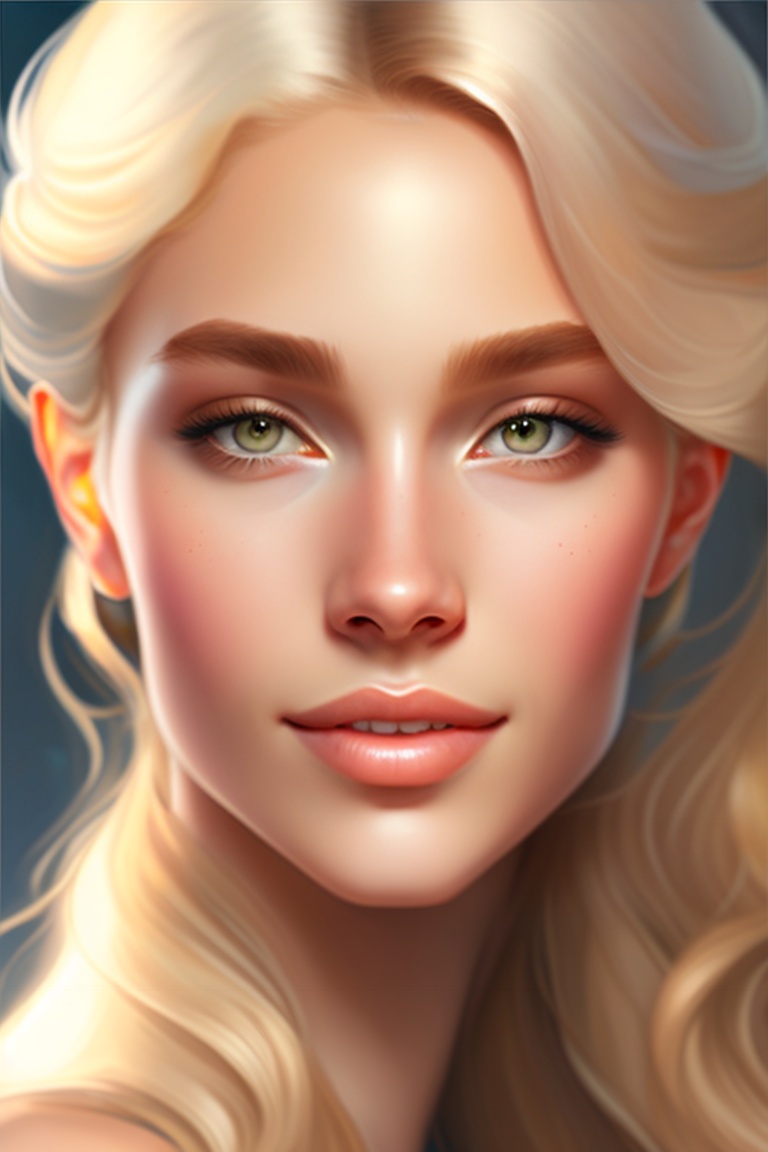 Lexica - Beautiful symmetrical face, portrait of young woman blessed ...